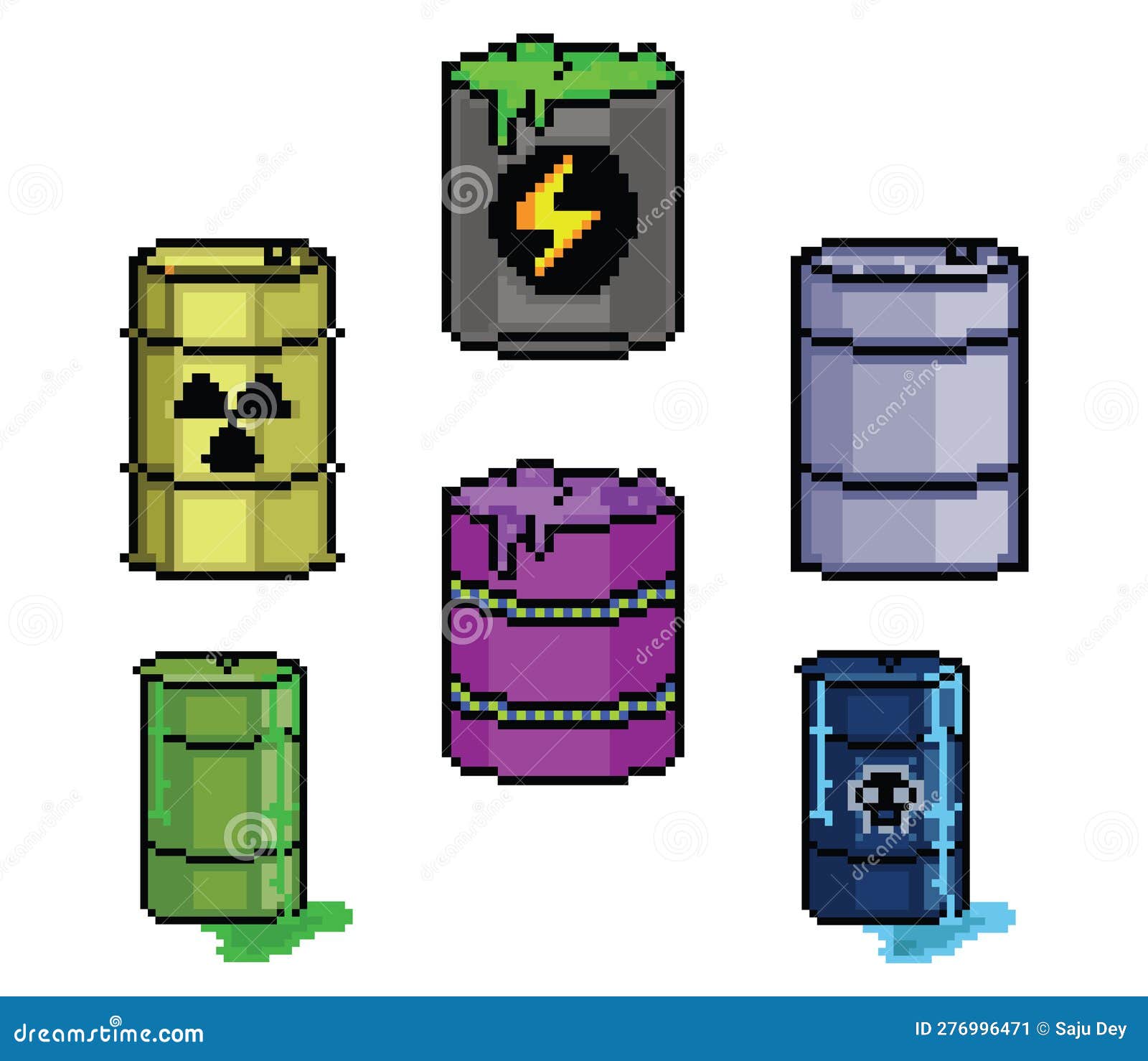 Oil barrel pixel art. stock vector. Illustration of design - 276996471