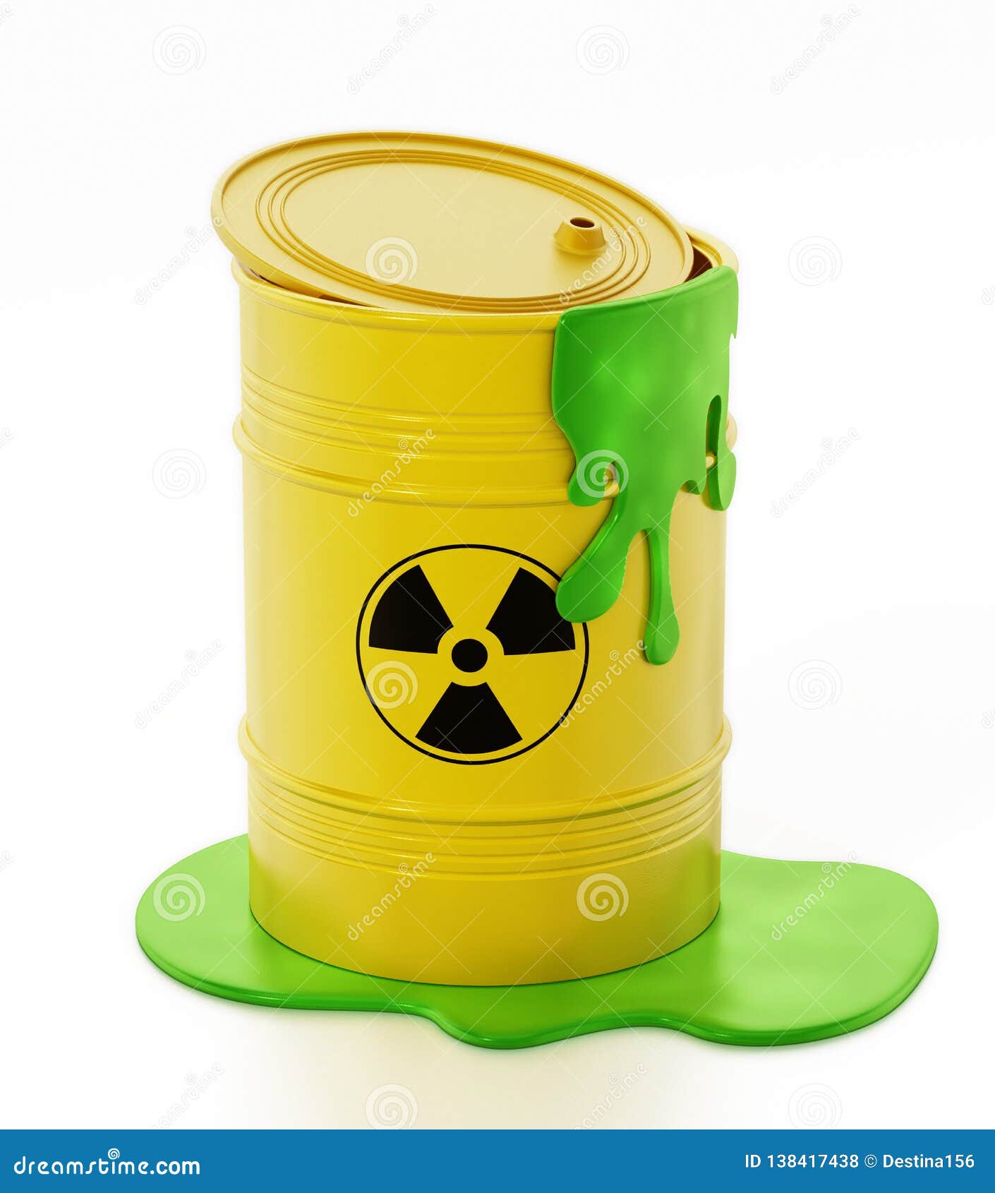 Toxic Barrels Cartoon Vector | CartoonDealer.com #16200773