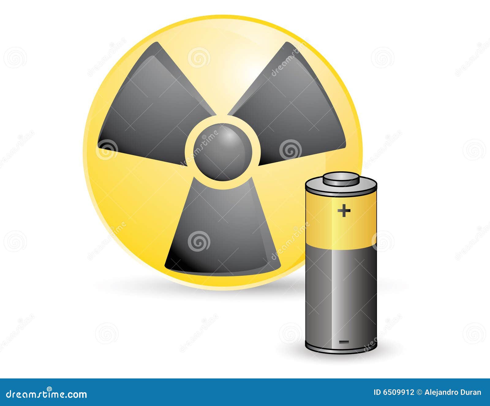 Toxic battery stock vector. Illustration of electric, black - 6509912