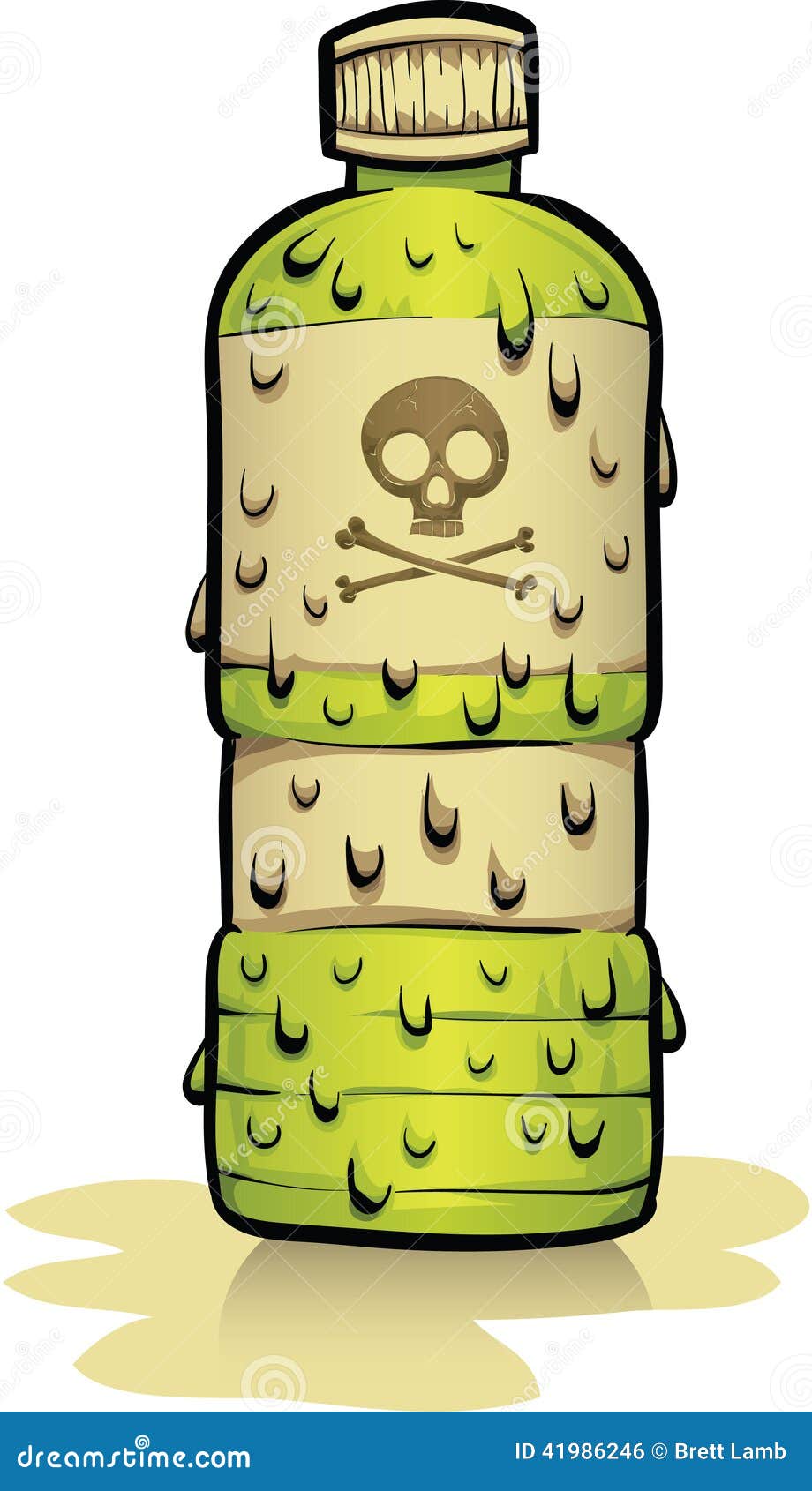 Toxic Bottle stock illustration. Illustration of symbol - 41986246