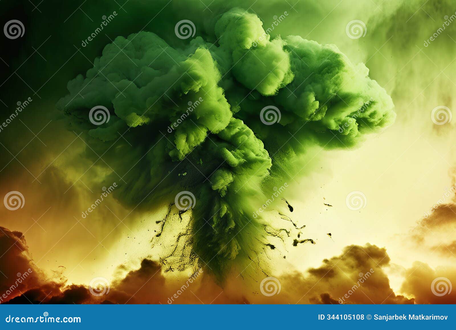 Toxic Cloud Splattera Splatter That Forms A Noxious Poisonous Cl Stock ...