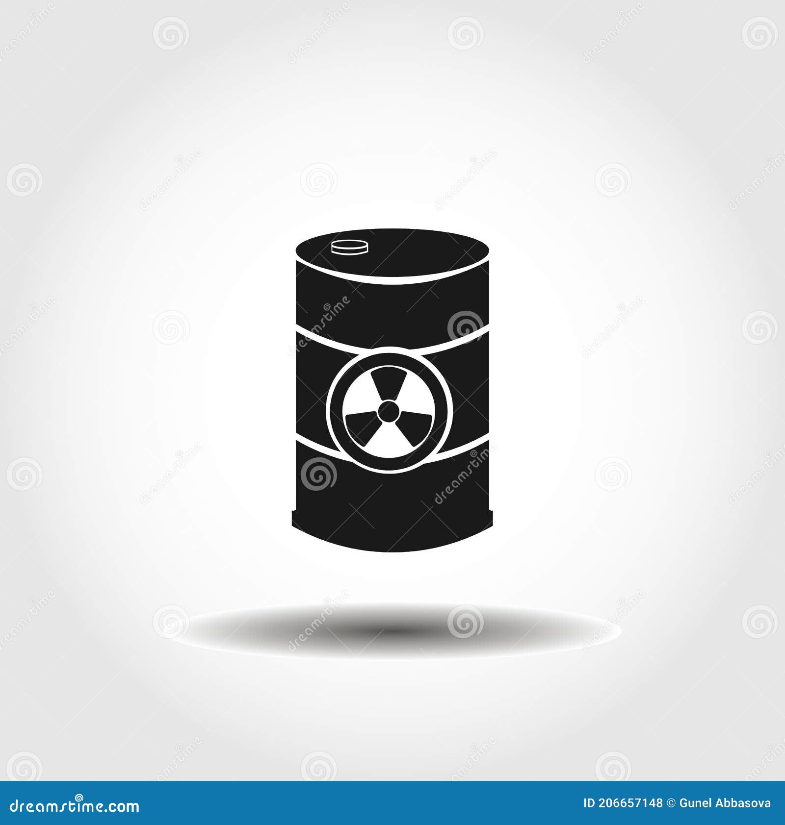 Toxic Container Isolated Icon. Ecology Design Element Stock Vector ...