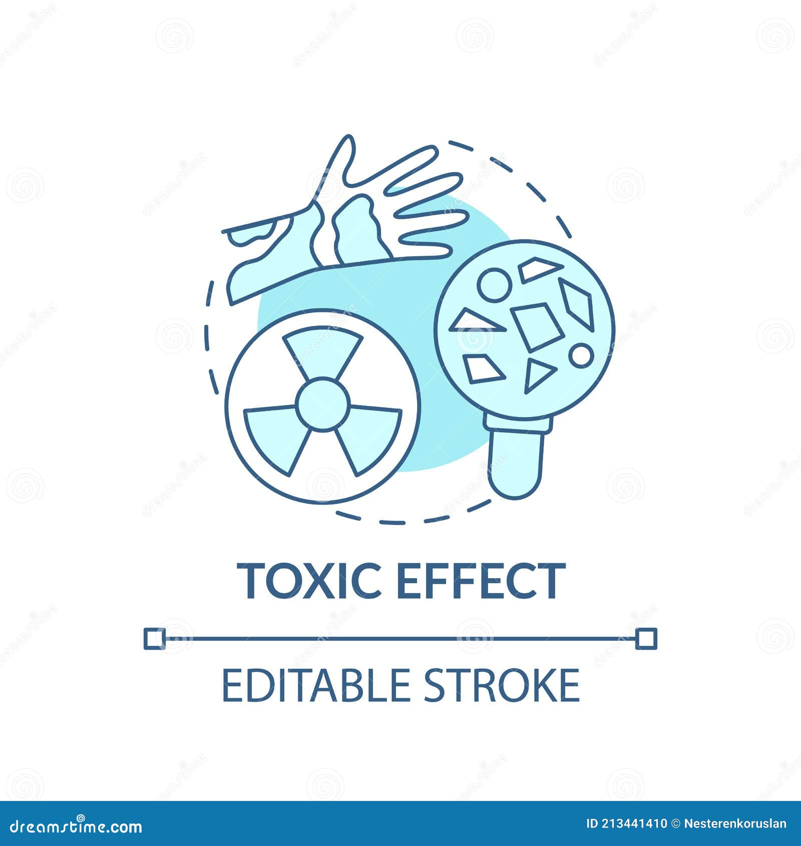 Toxic effect concept icon stock vector. Illustration of condensation ...
