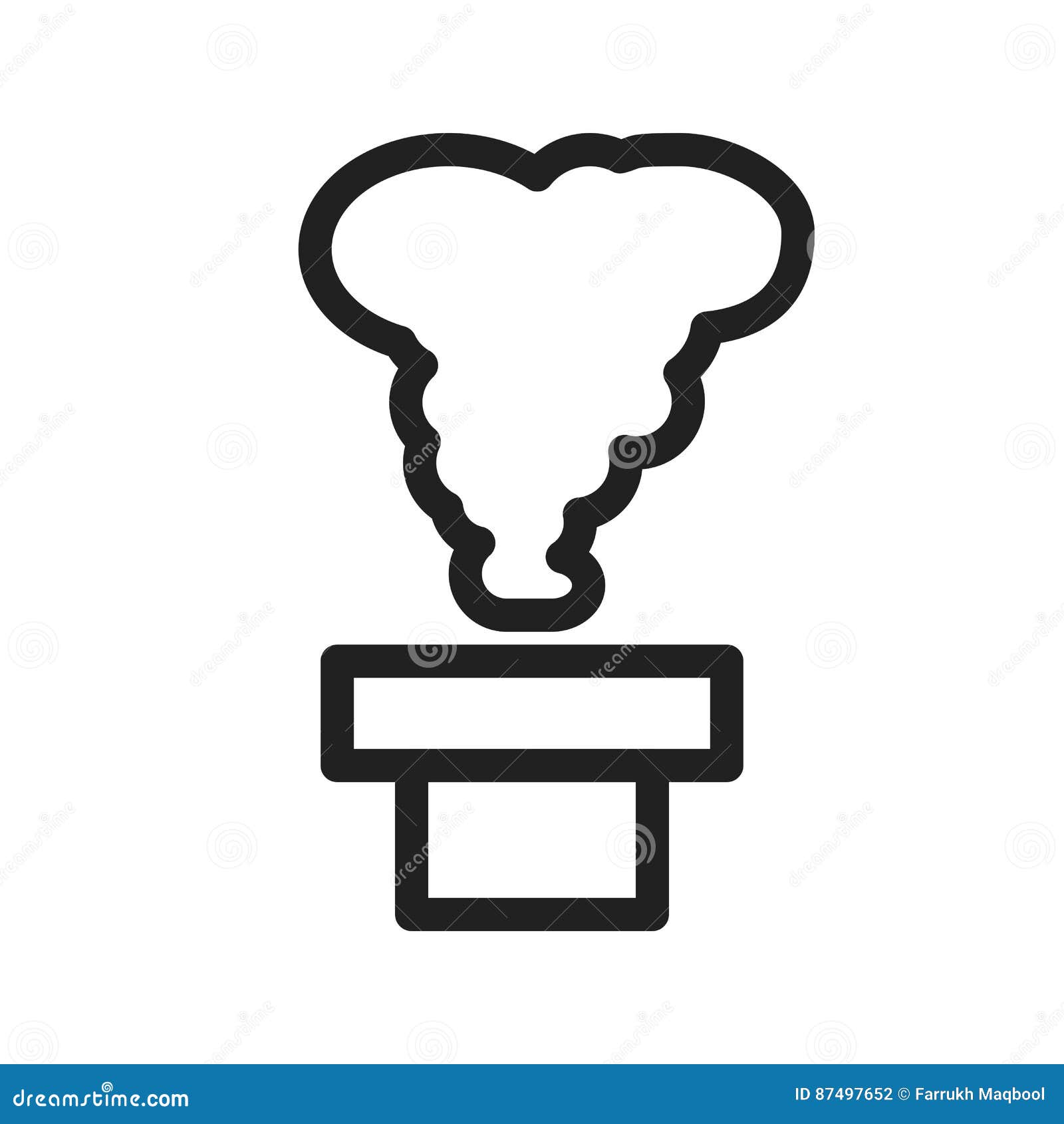 Toxic Fumes Release stock vector. Illustration of warming - 87497652