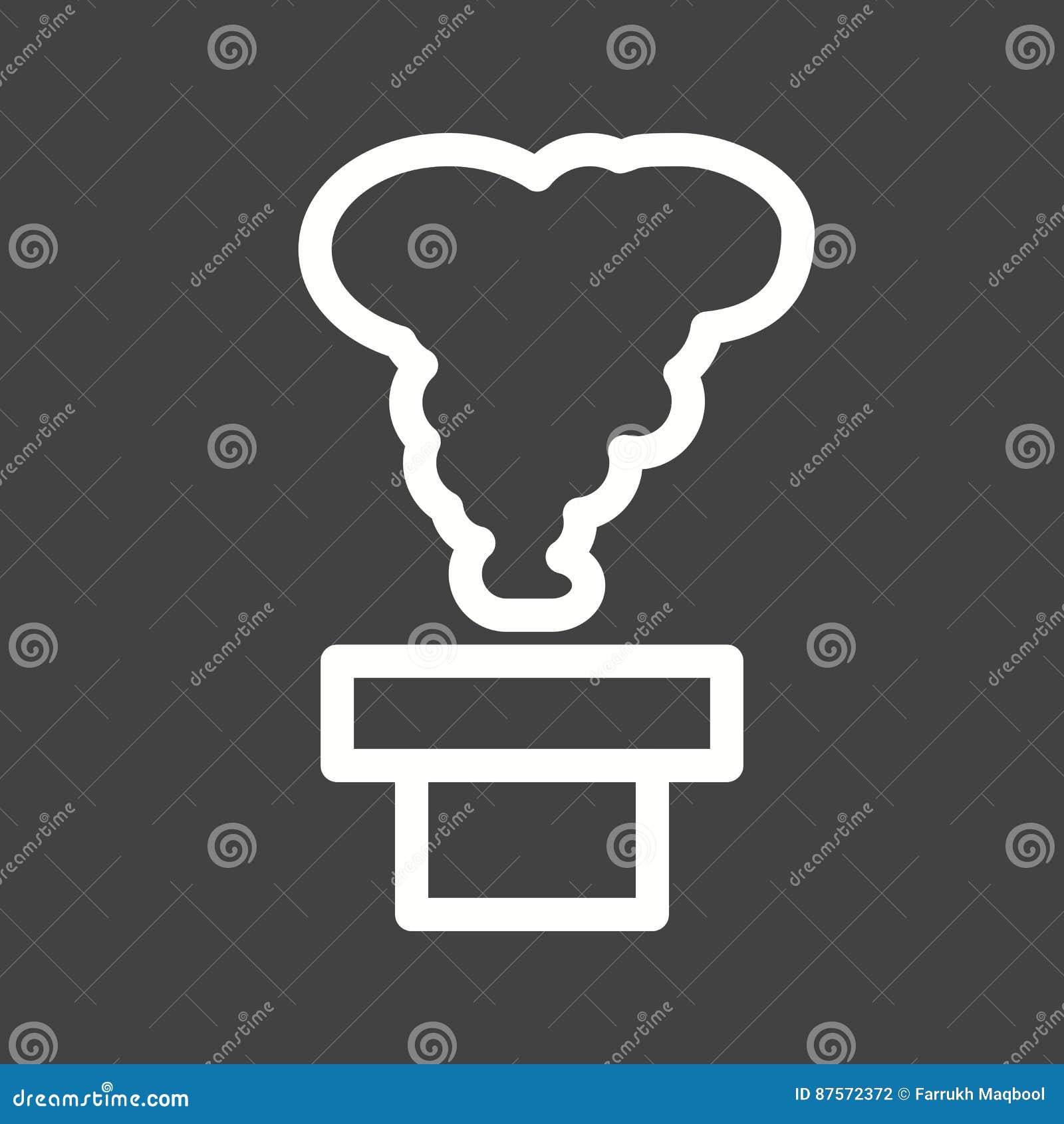 Toxic Fumes Release stock vector. Illustration of smoke - 87572372