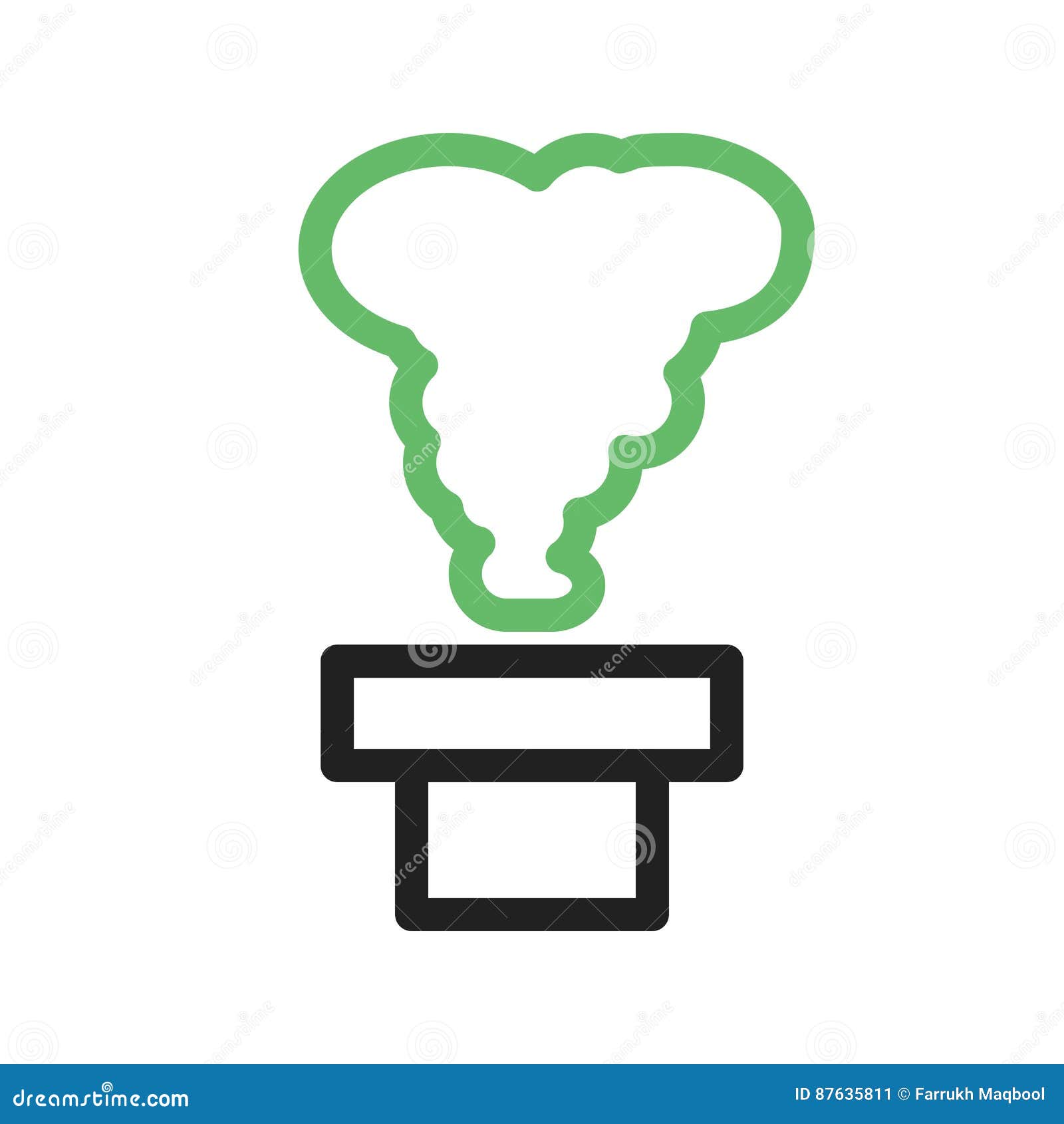 Toxic Fumes Release stock vector. Illustration of technology - 87635811
