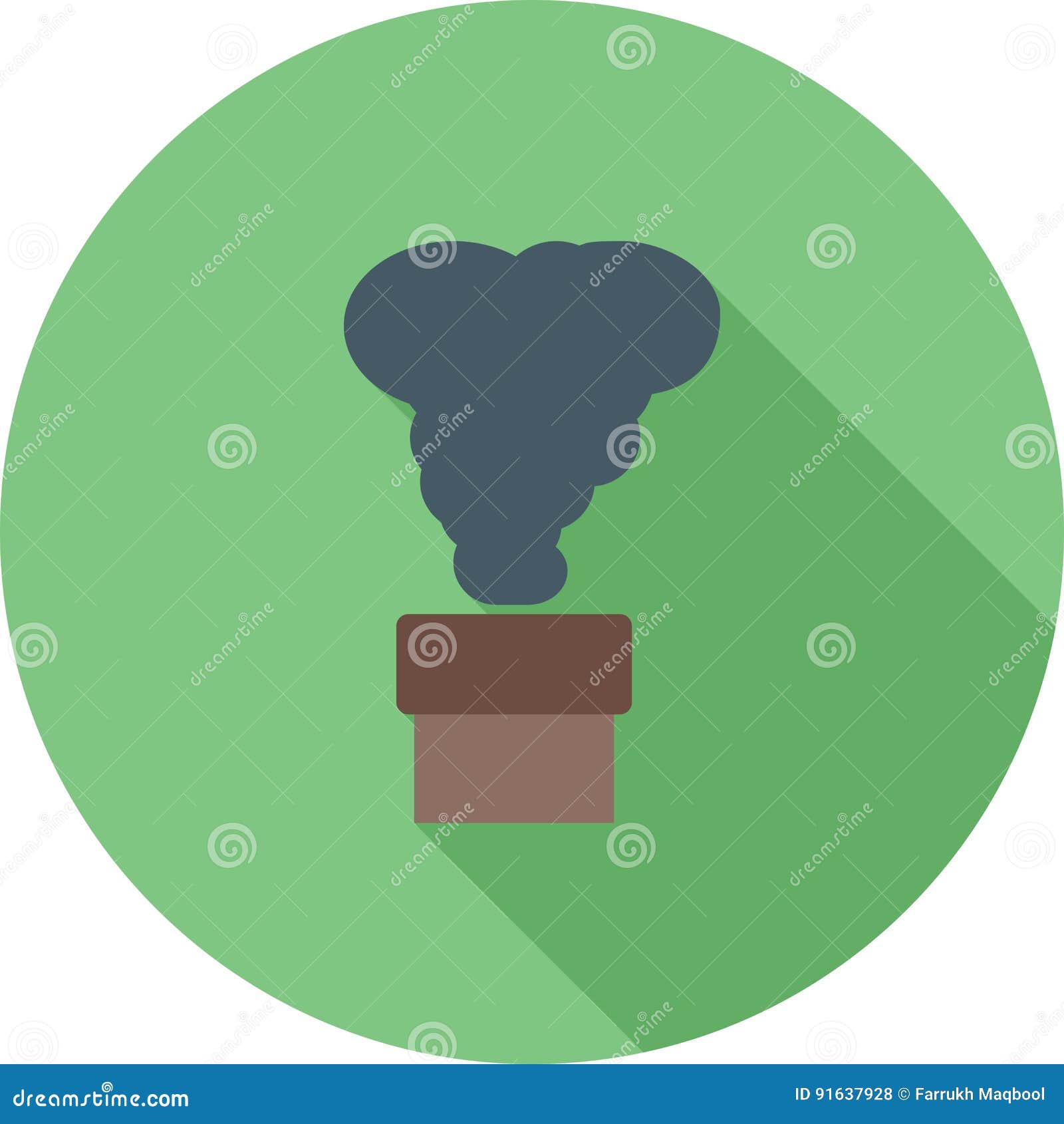 Toxic Fumes Release stock vector. Illustration of pollution - 91637928