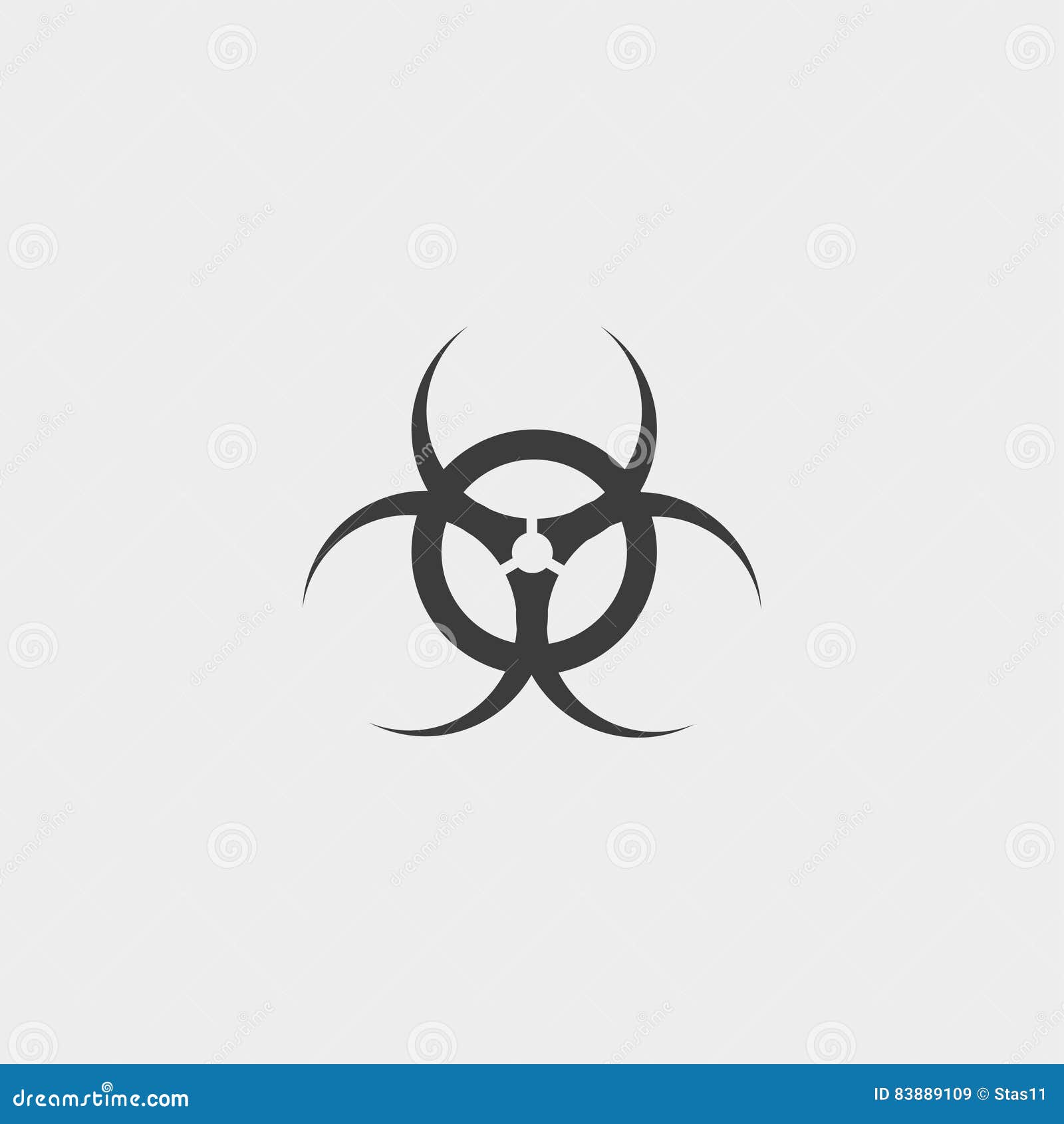 Toxic Icon in a Flat Design in Black Color. Vector Illustration Eps10 ...