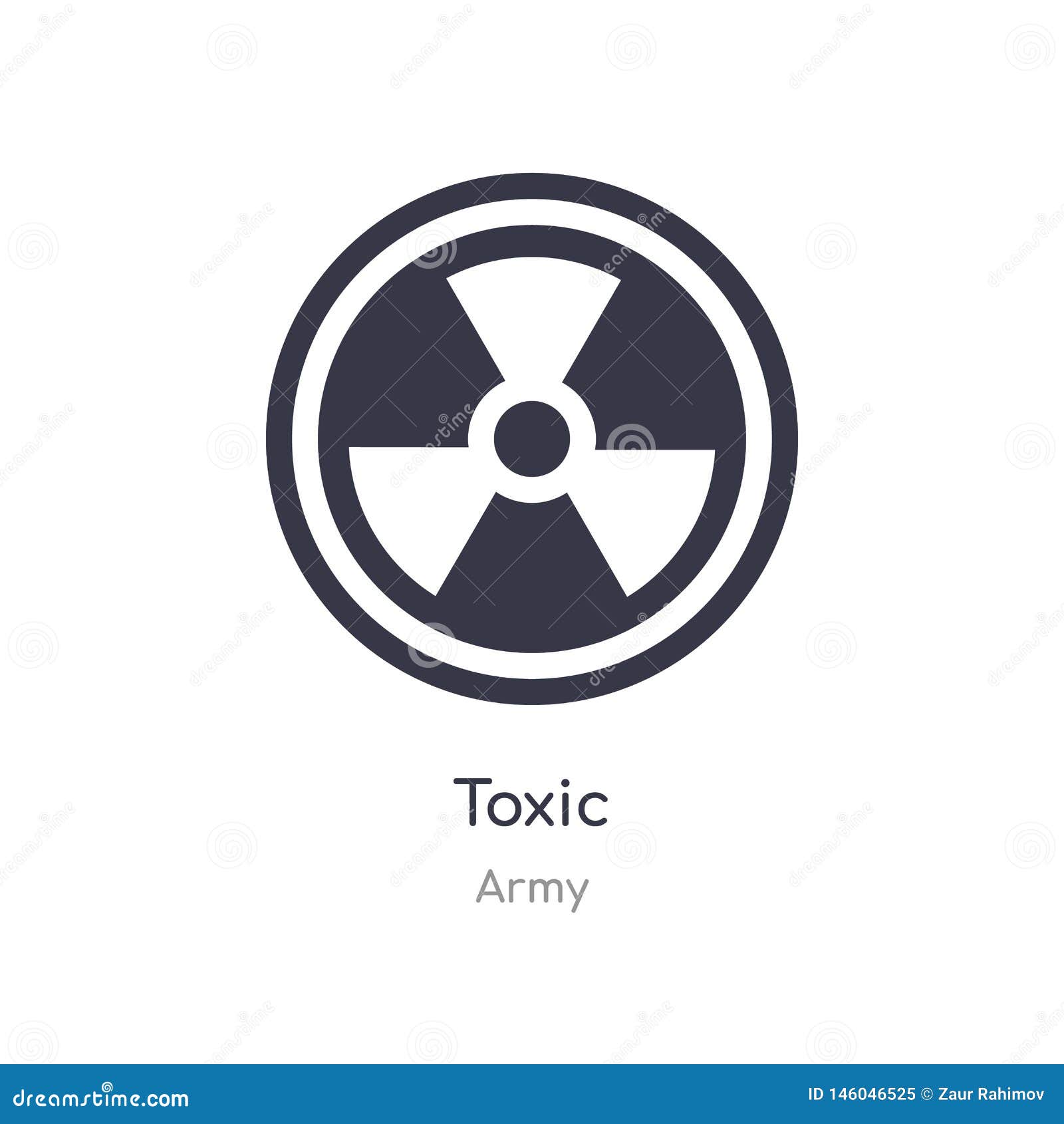 Toxic Icon. Isolated Toxic Icon Vector Illustration from Army ...