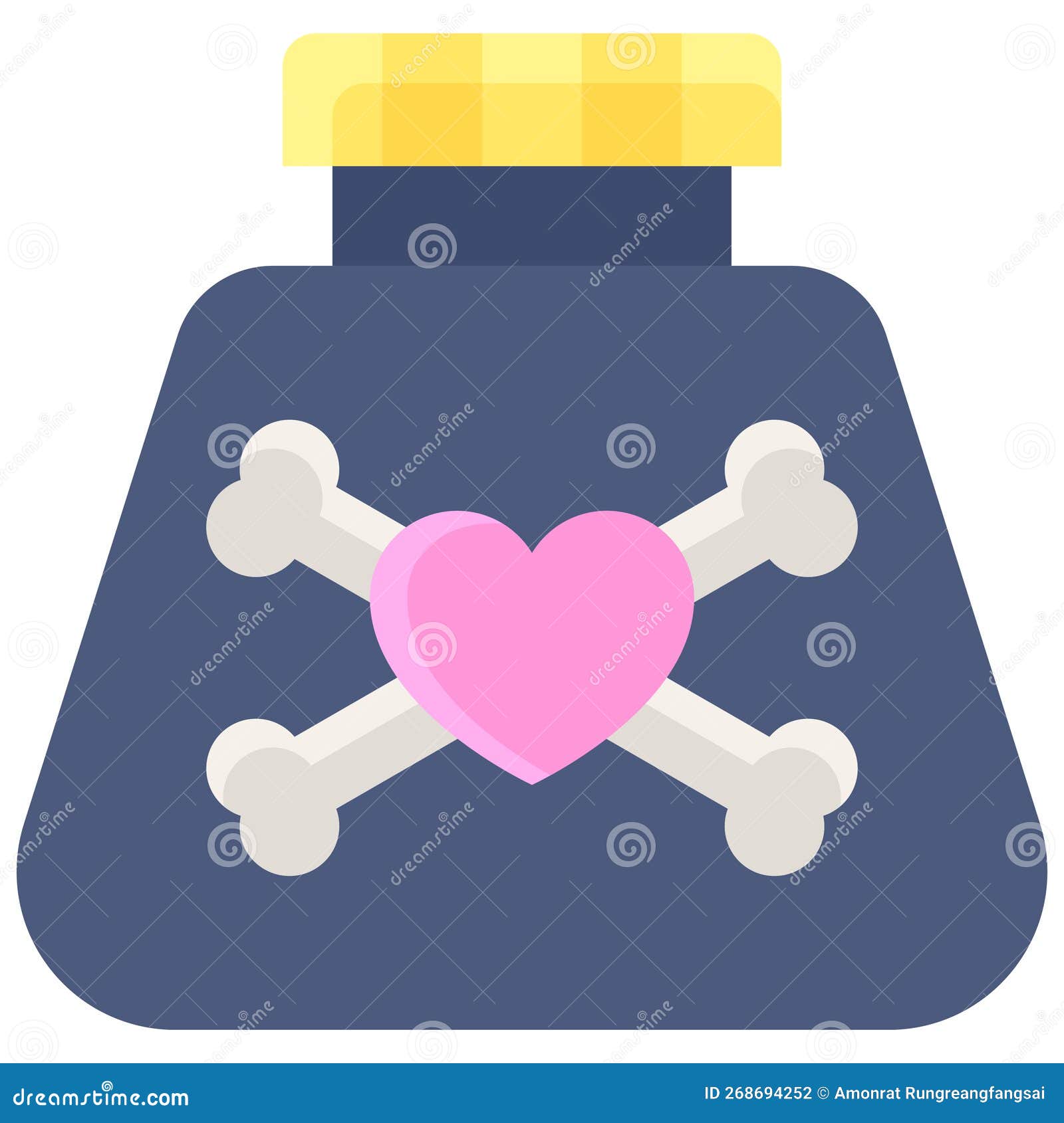 Toxic Love Icon, Love and Heart Vector Stock Vector - Illustration of ...