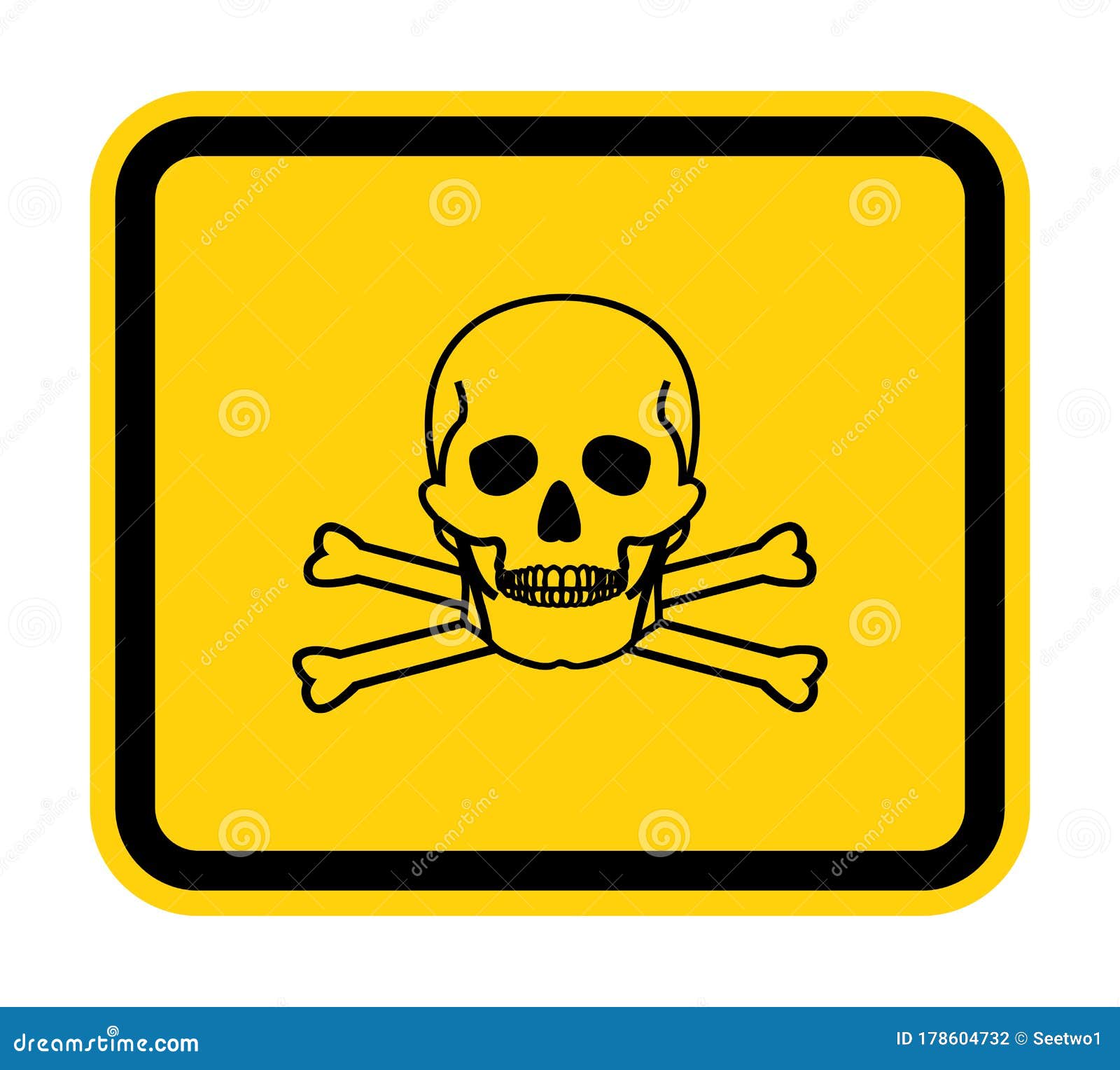 Toxic Material Symbol Sign Isolate on White Background,Vector ...