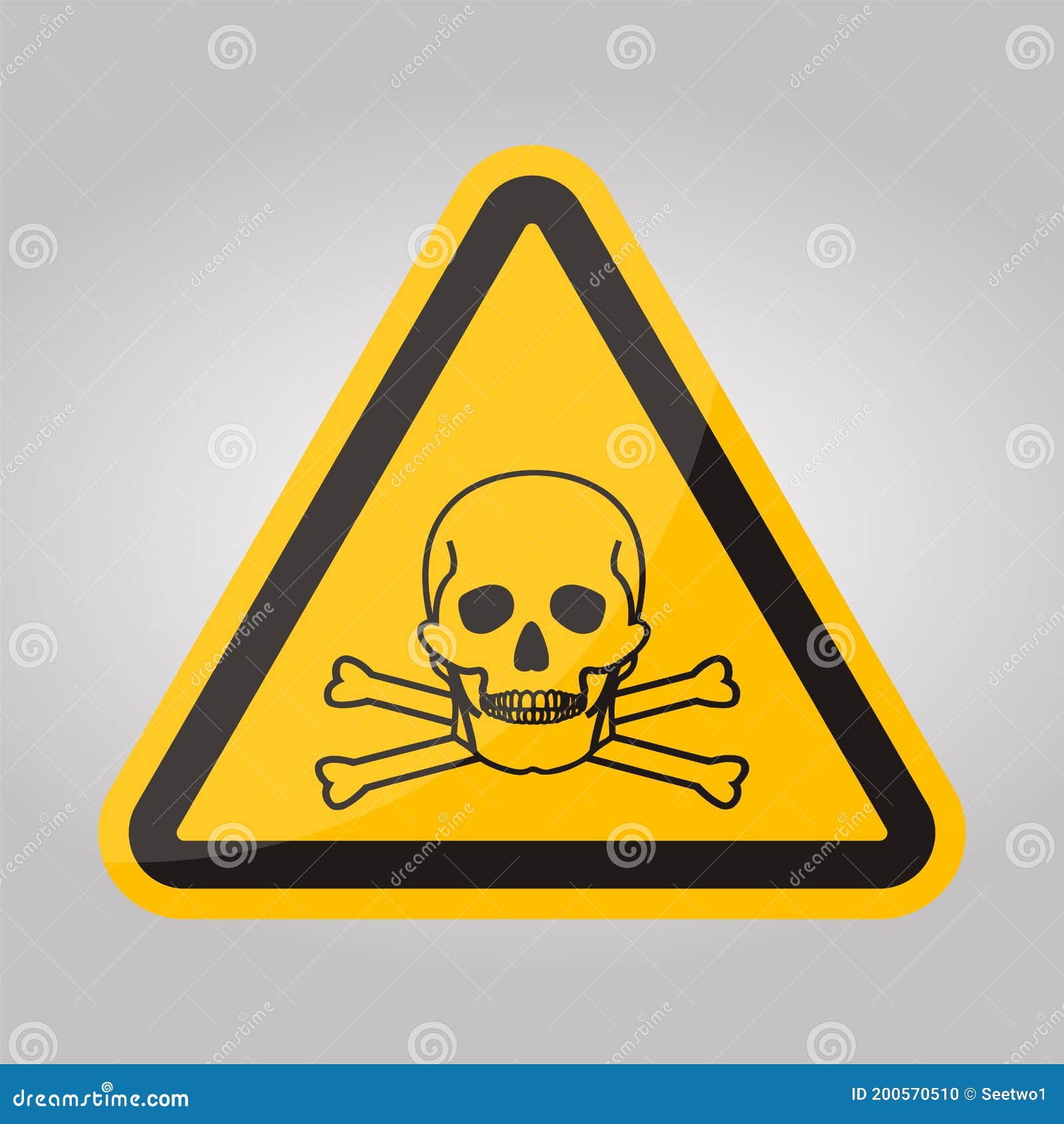 Toxic Material Symbol Sign Isolate on White Background,Vector ...