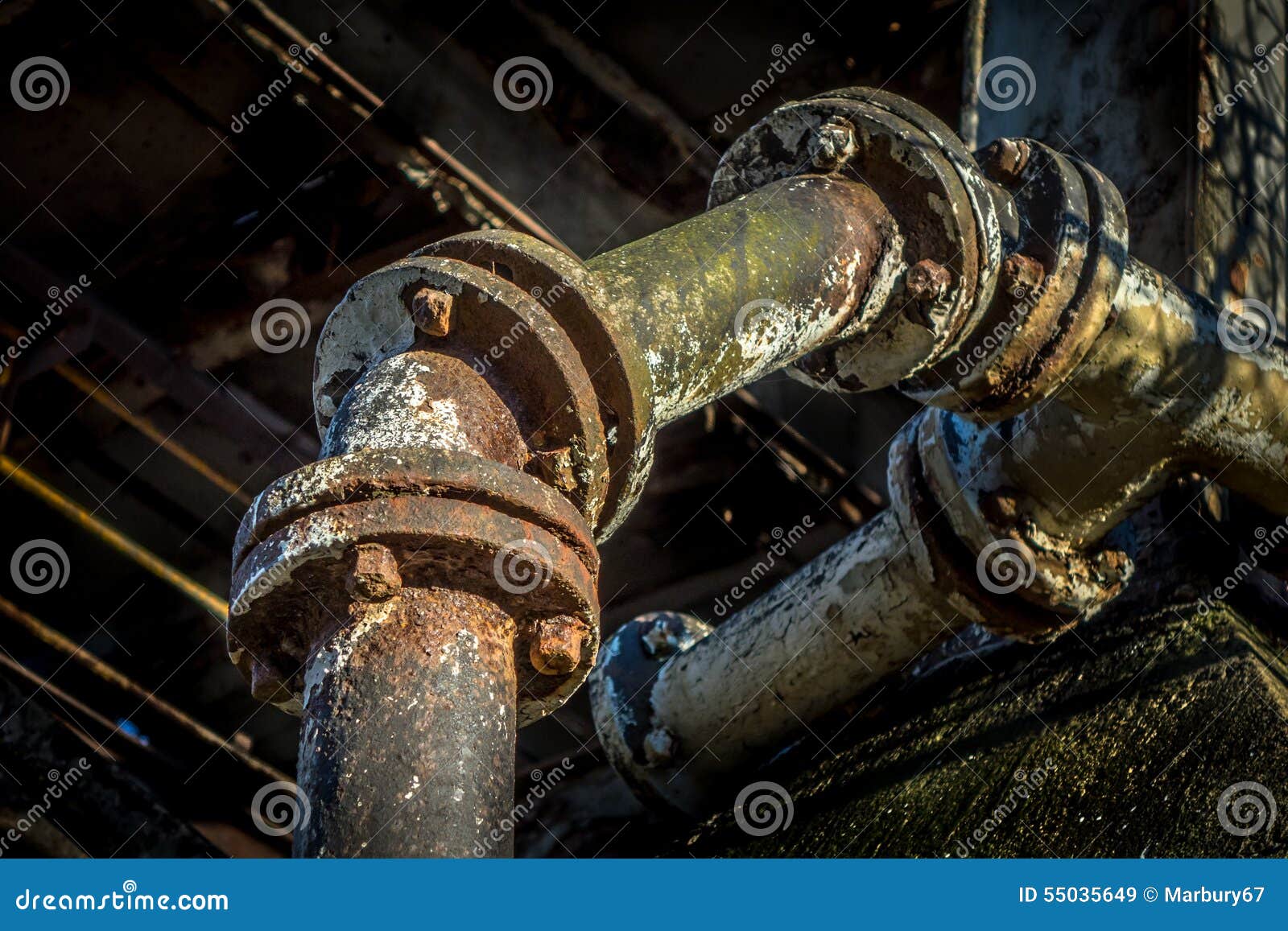 Toxic Pipe stock image. Image of weathered, rust, industry - 55035649