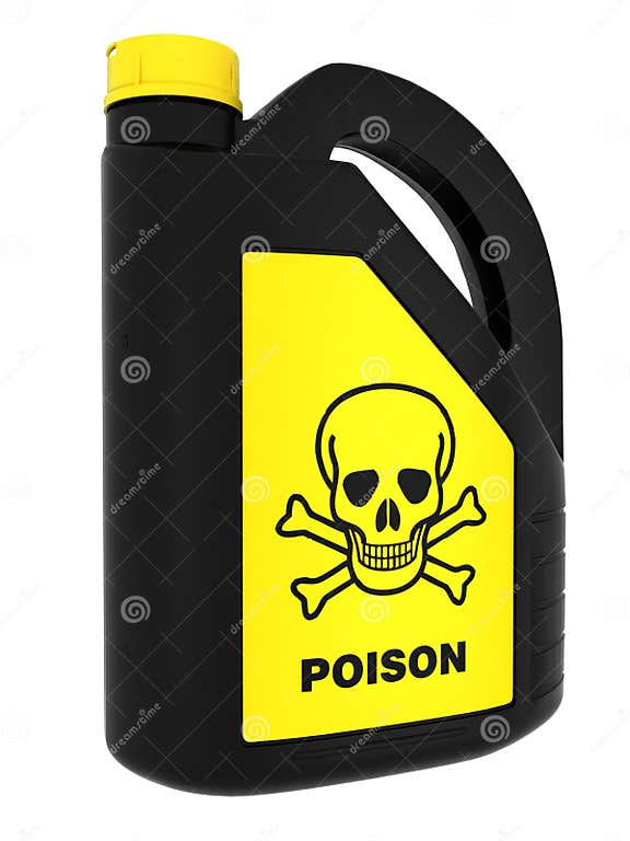 Toxic! Poison can stock illustration. Illustration of color - 12934579