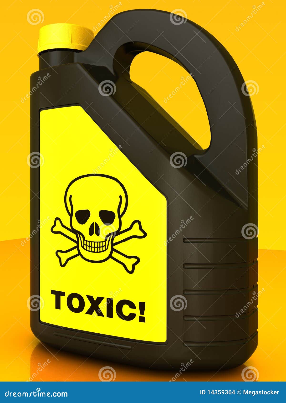 Toxic! Poison can stock illustration. Illustration of design - 14359364