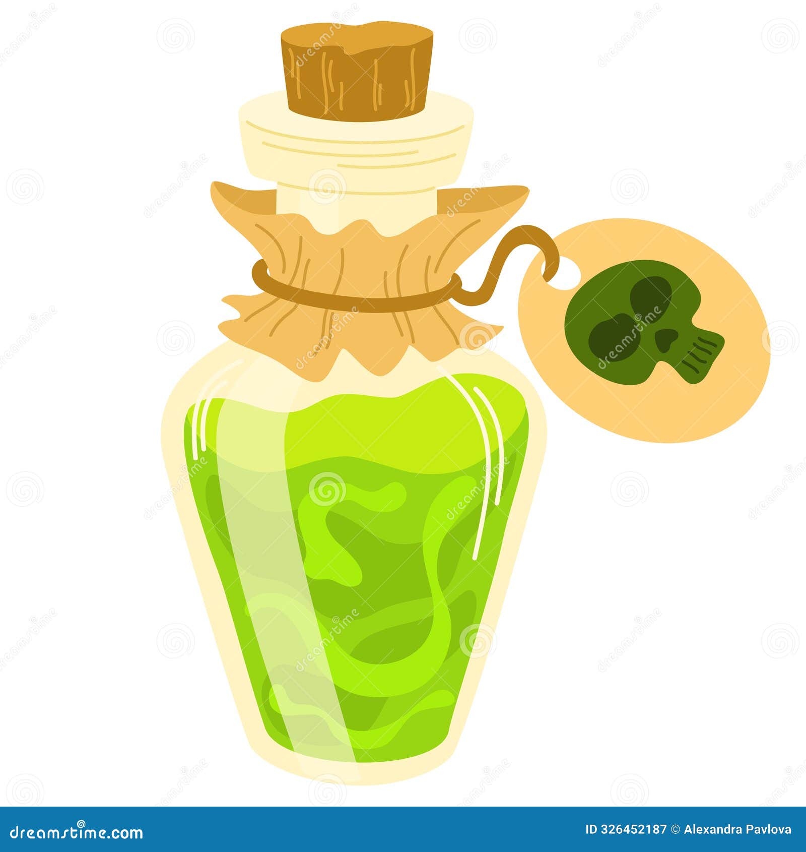 Magic Poison Potion. Alchemist Bottle with Elixir, Poison, Antidote ...