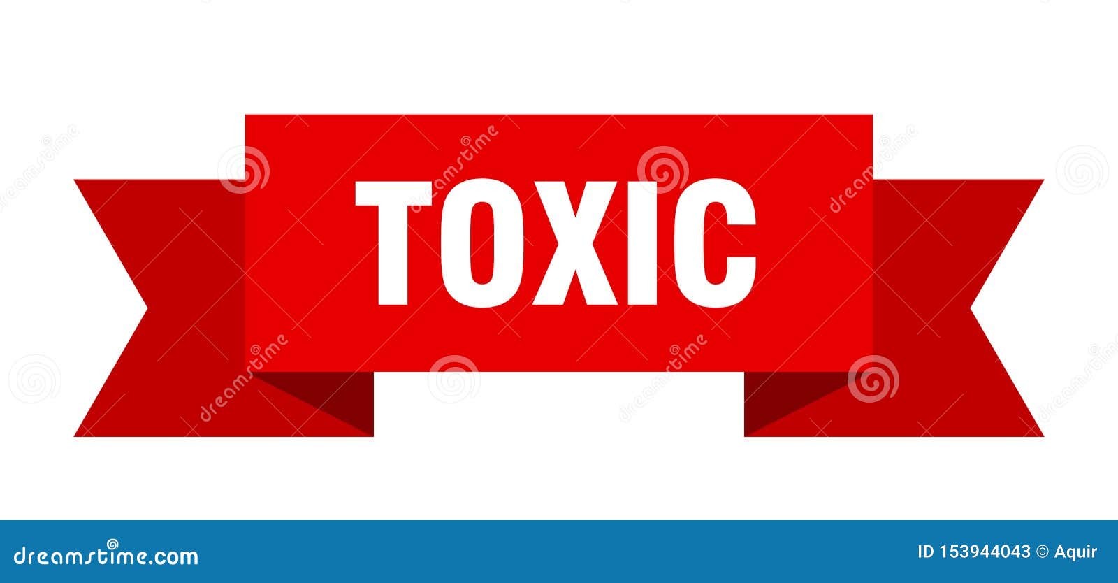 Toxic ribbon. stock vector. Illustration of toxic, insignia - 153944043