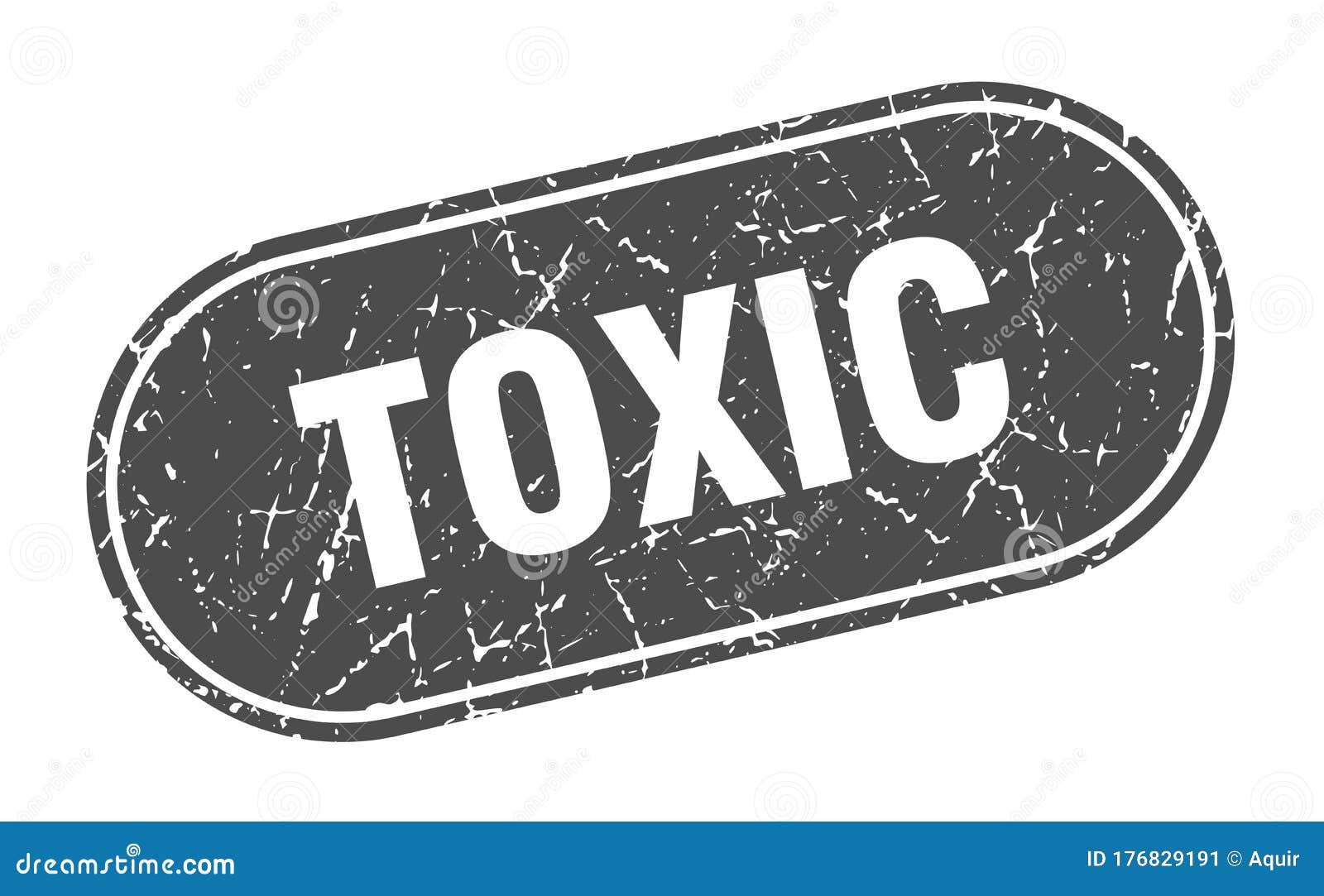 Toxic Sign. Toxic Grunge Stamp Stock Vector - Illustration of seal ...