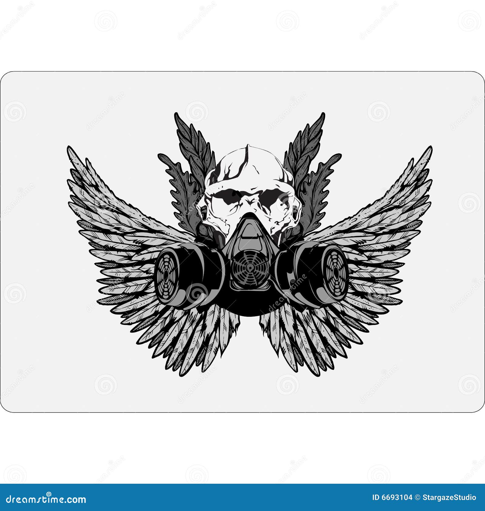 Toxic skull image stock vector. Illustration of bang, techno - 6693104