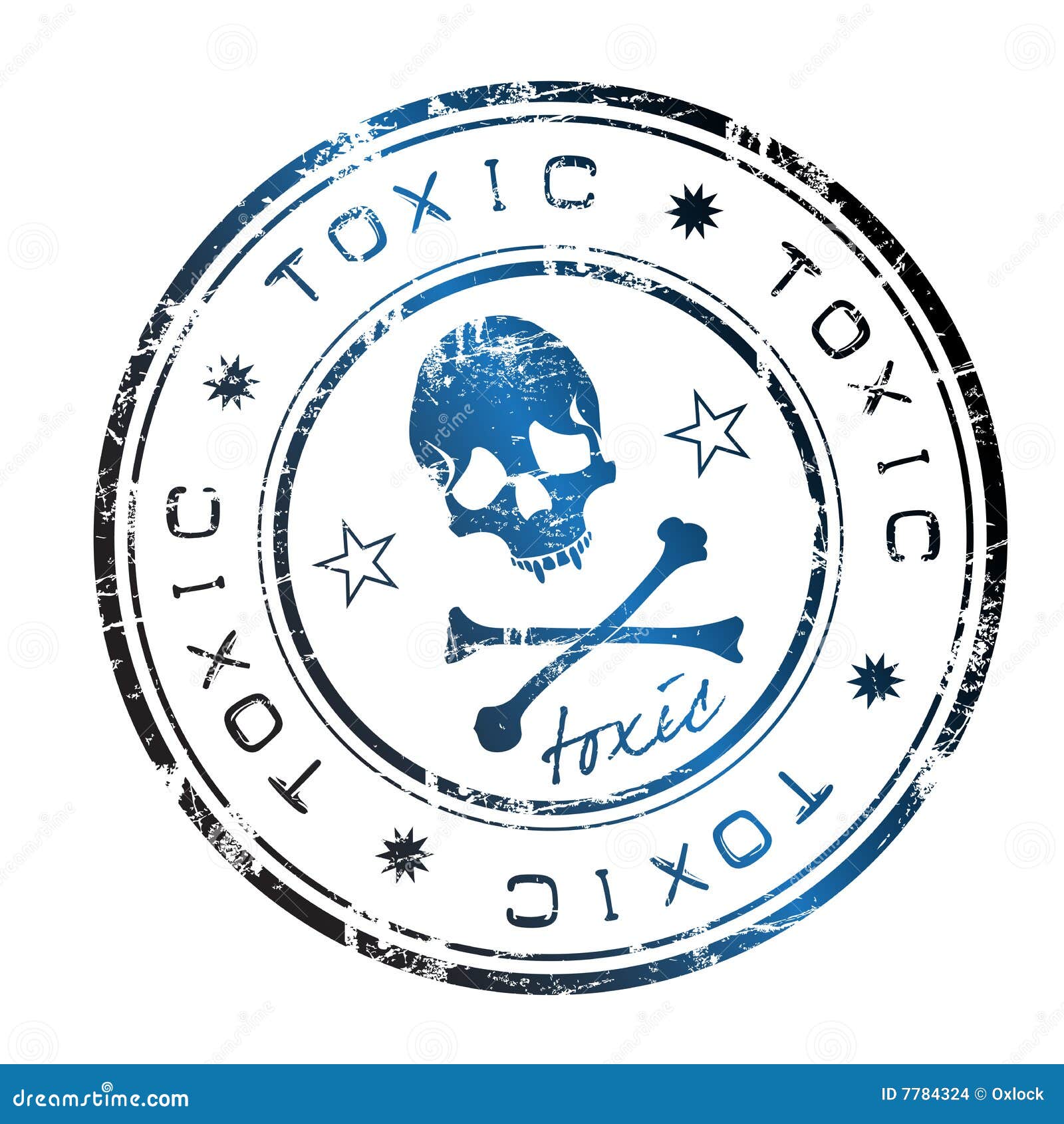 Toxic stamp stock vector. Illustration of dangerous, aged - 7784324
