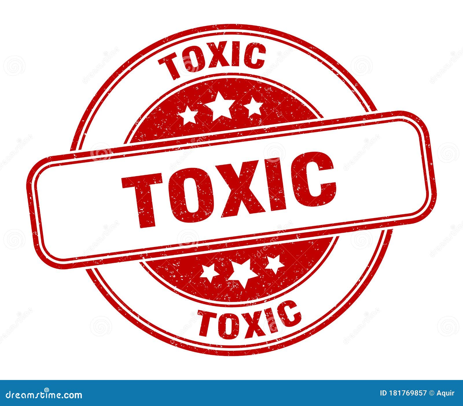 Toxic Stamp. Toxic Round Grunge Sign Stock Vector - Illustration of ...