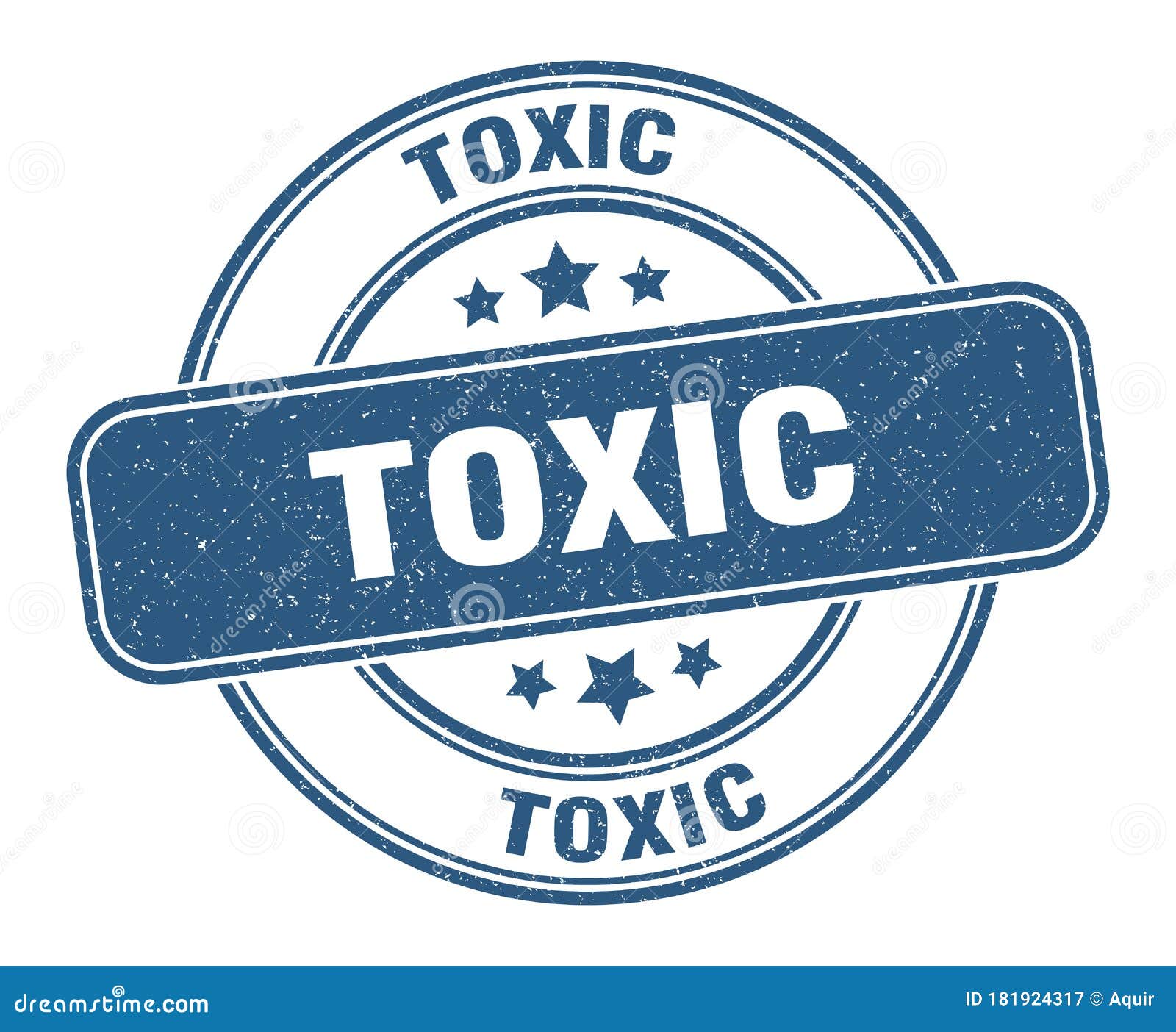 Toxic Stamp. Toxic Round Grunge Sign Stock Vector - Illustration of ...