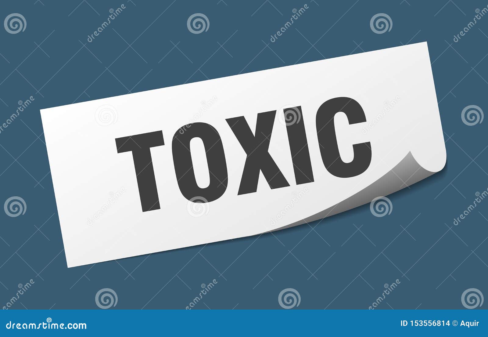 Toxic sticker. stock vector. Illustration of page, design - 153556814