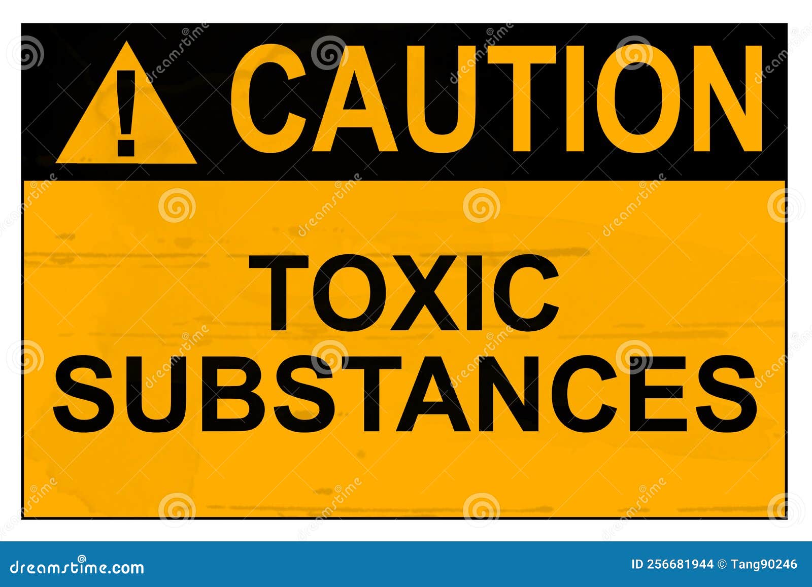 Toxic Substances Caution Sign Isolated Stock Illustration ...