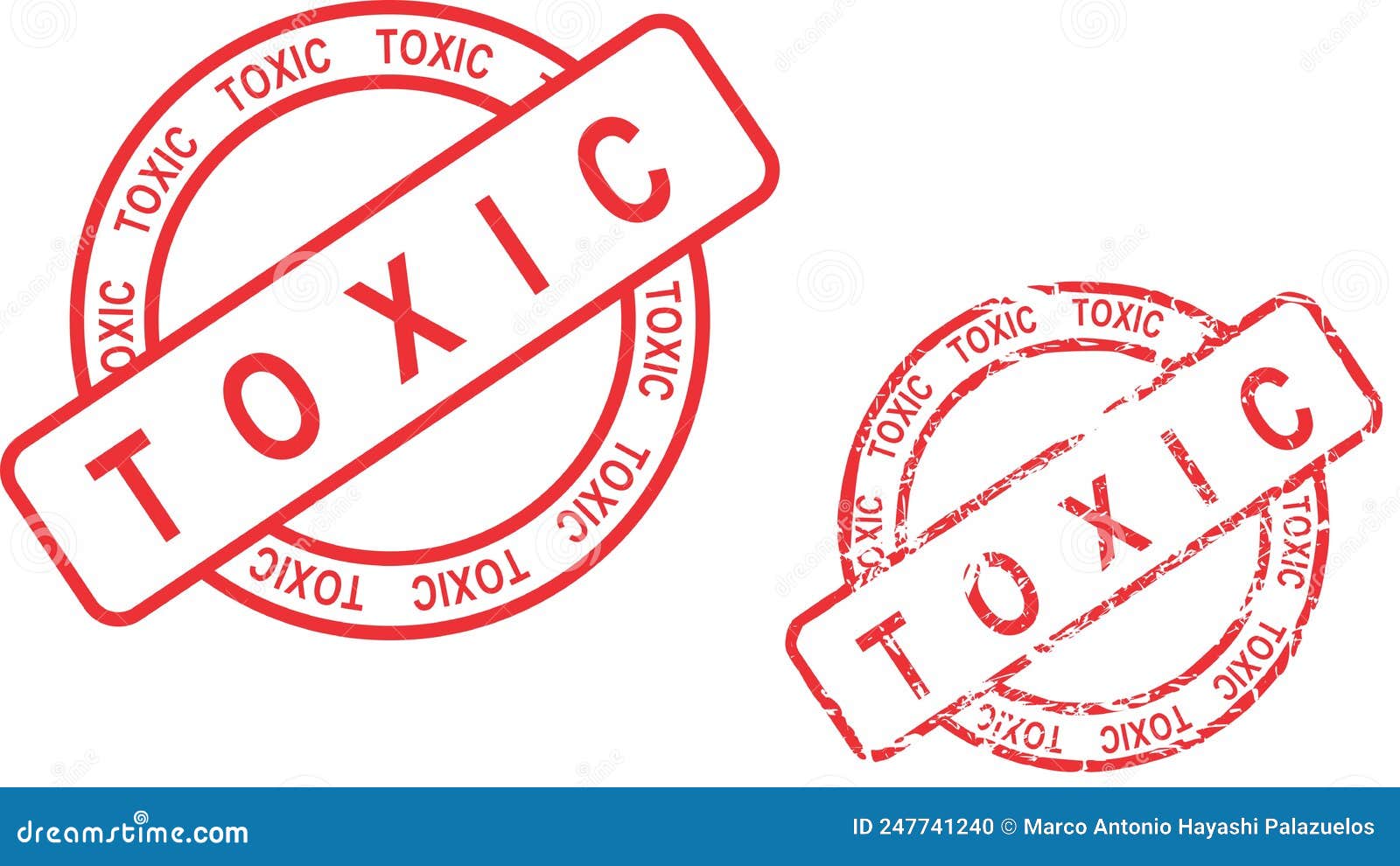 Toxic Text Stamp Sticker in Vector Format Stock Vector - Illustration ...