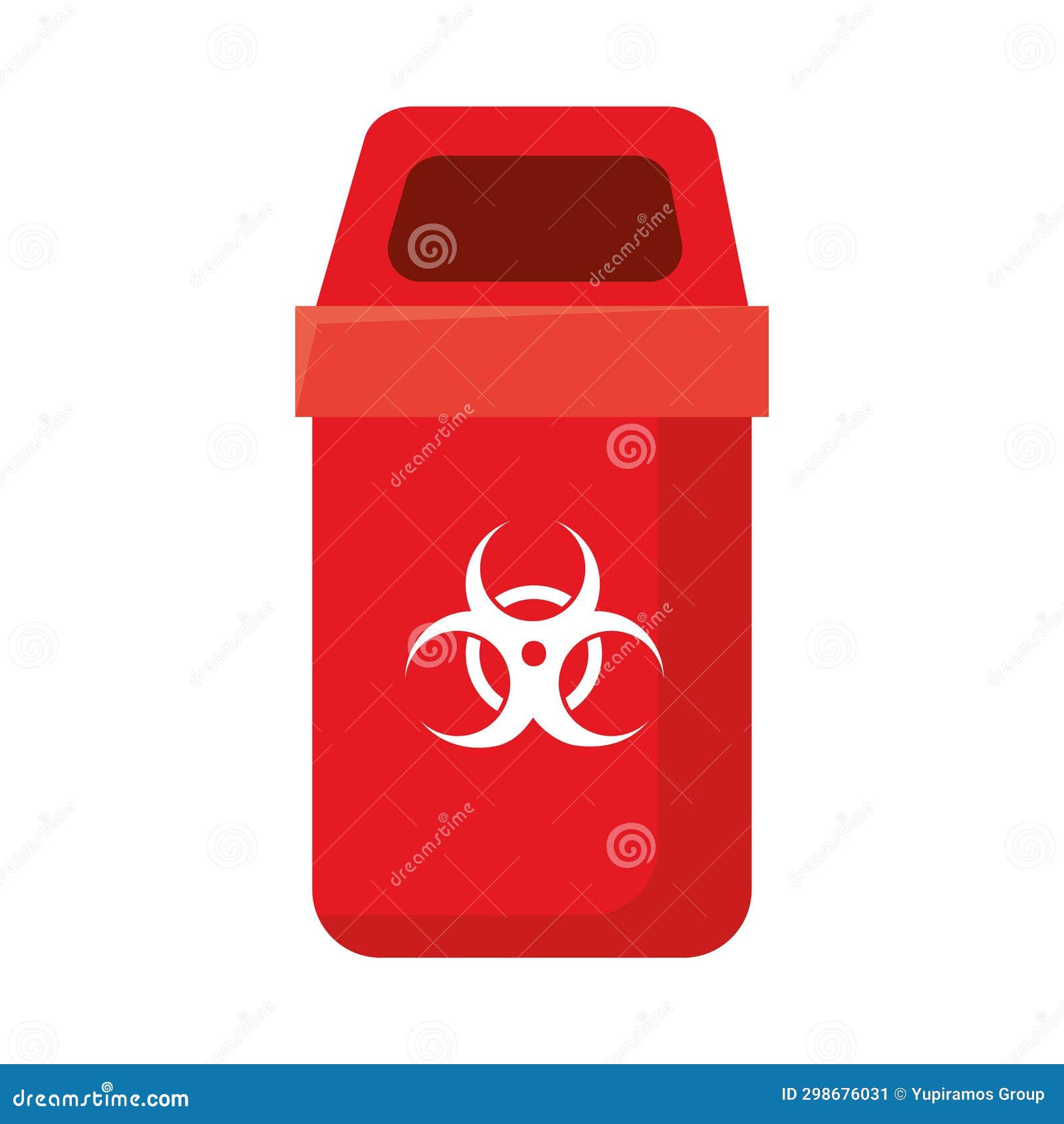 Toxic trash bin stock vector. Illustration of poison - 298676031
