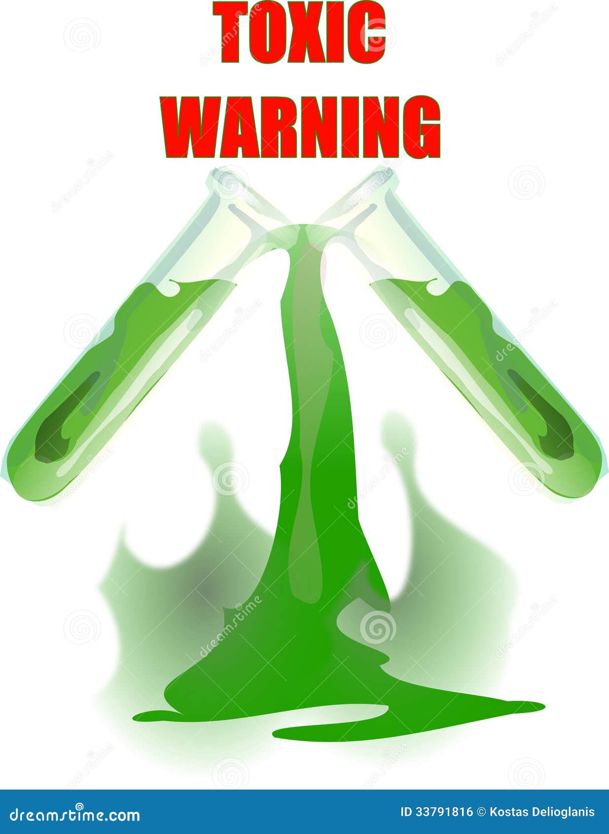 Toxic stock illustration. Illustration of corrosive, vial - 33791816