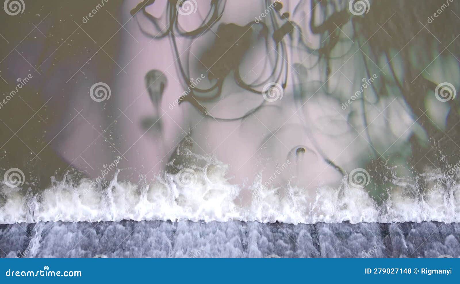 Toxic Waste Polluted Water Abstract Stock Footage - Video of texture ...