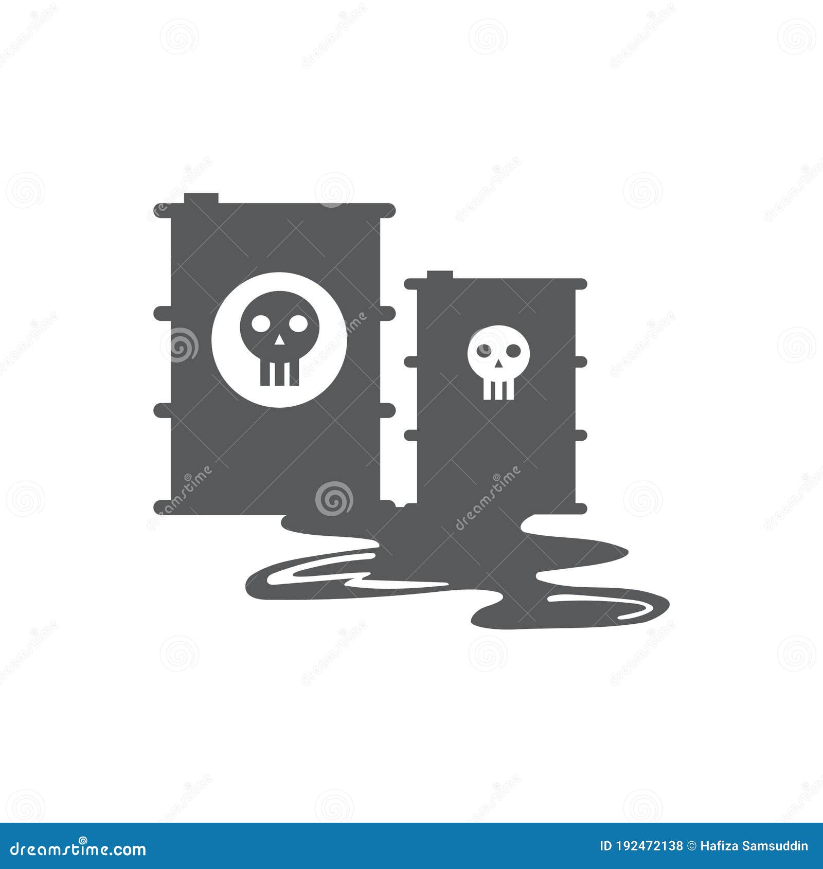 Toxic Waste. Vector Illustration Decorative Design Stock Vector ...