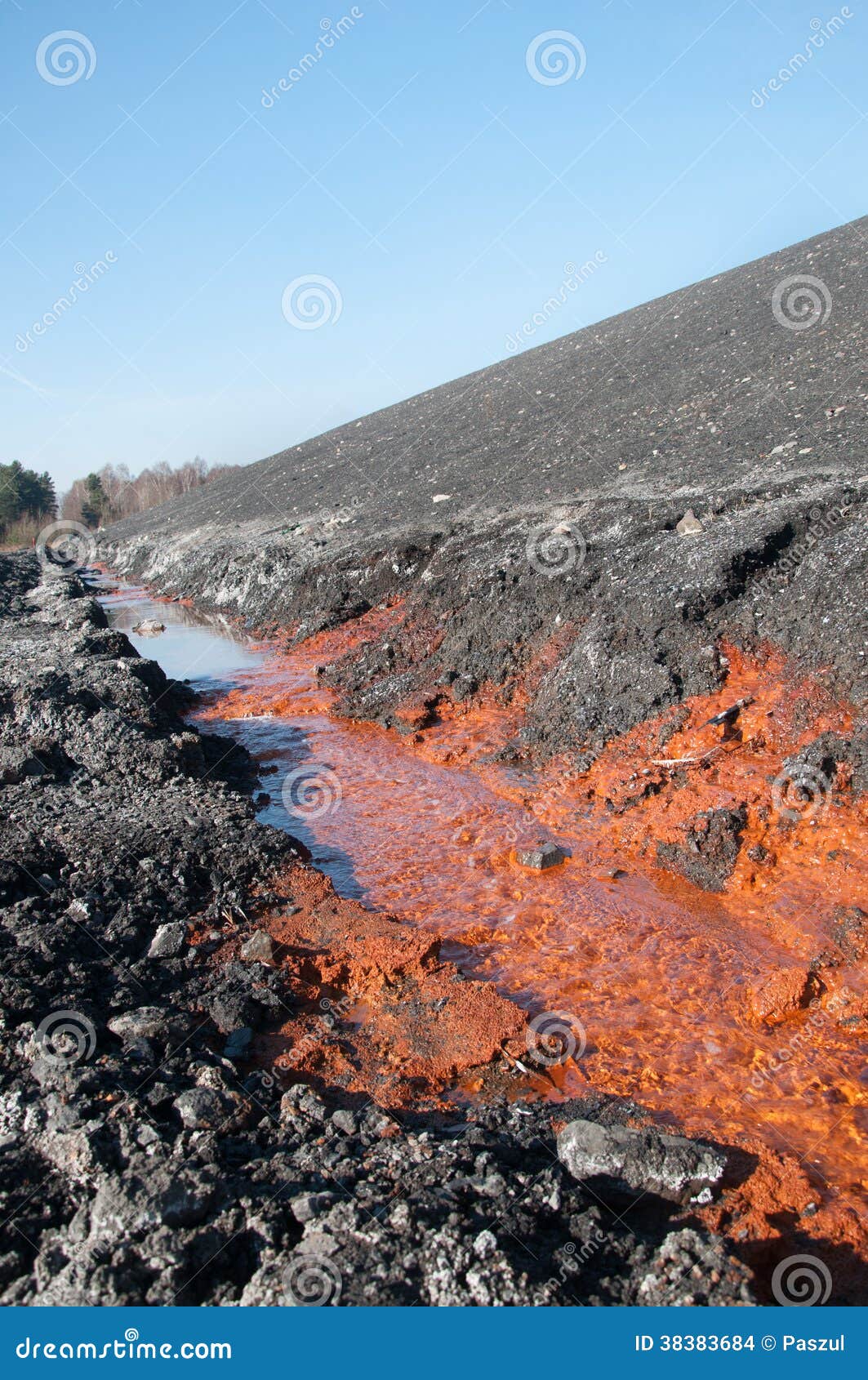 Toxic water stock photo. Image of nature, rust, ecology - 38383684