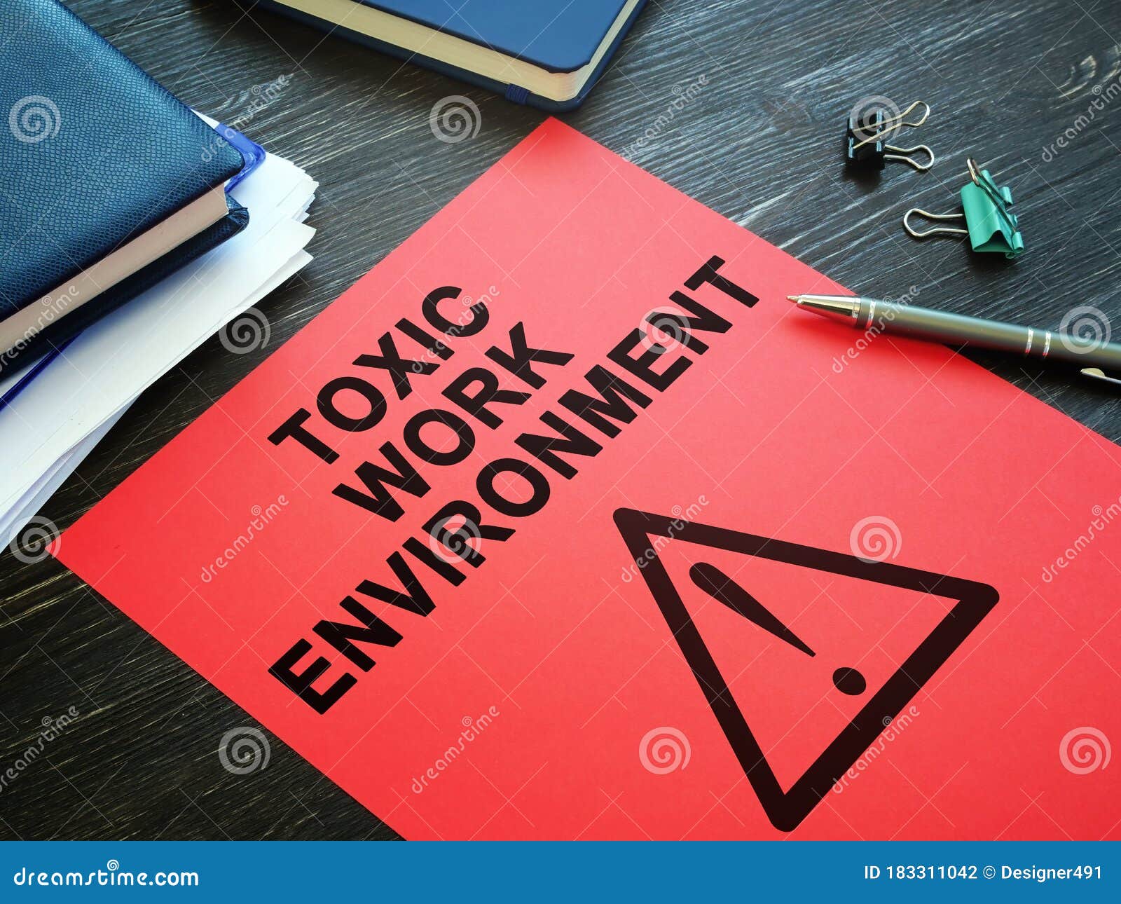 Toxic Work Environment Complain Report in the Office Stock Photo ...