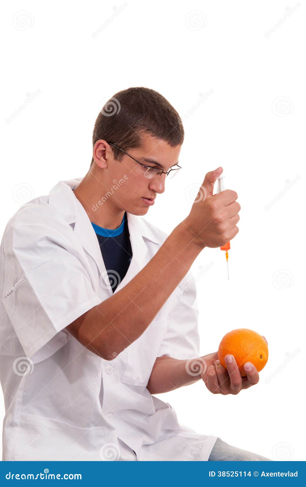 Toxin Injection in Orange with Syringe Stock Photo - Image of health ...