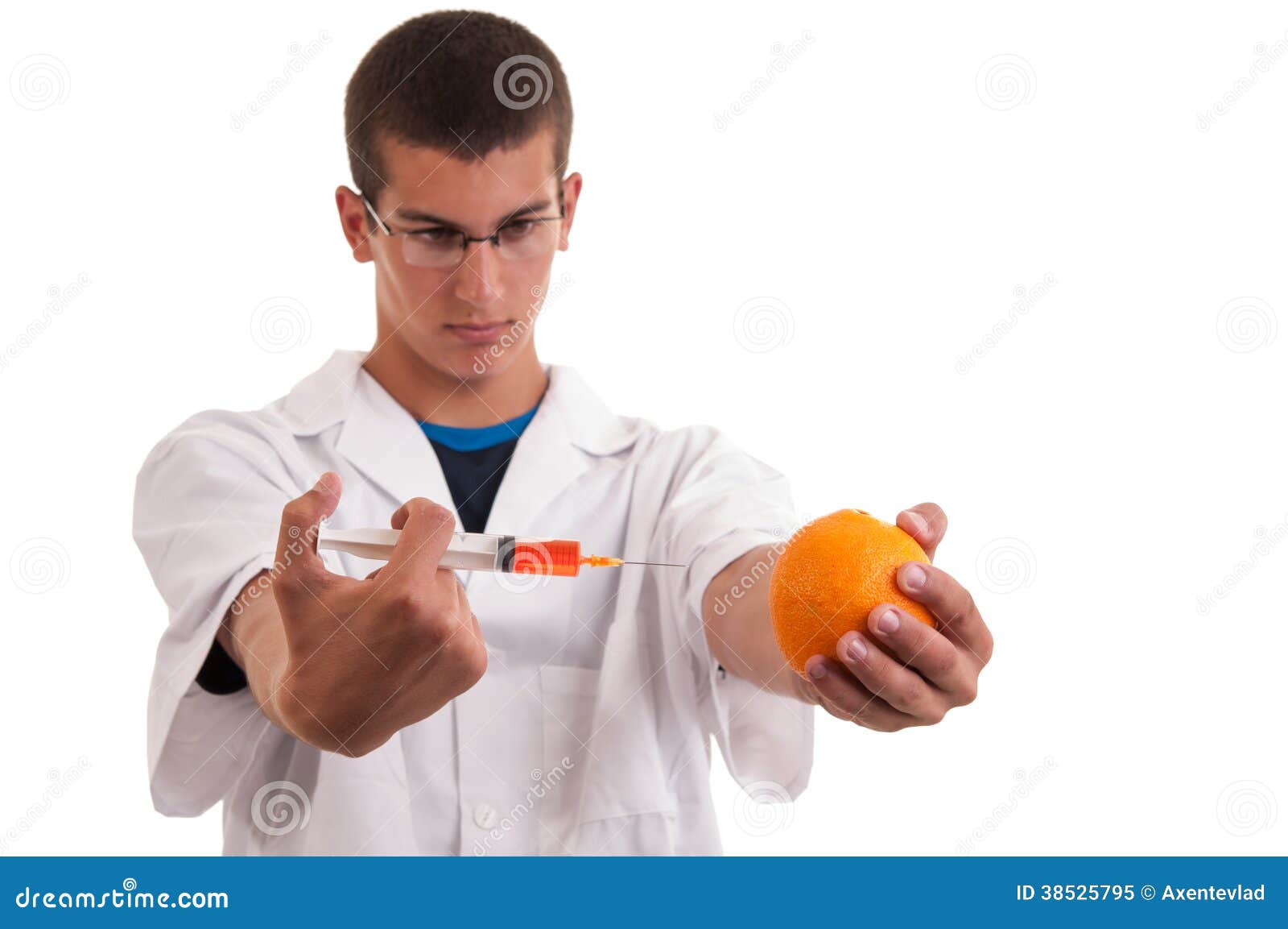 Toxin Injection in Orange with Syringe Stock Image - Image of ...