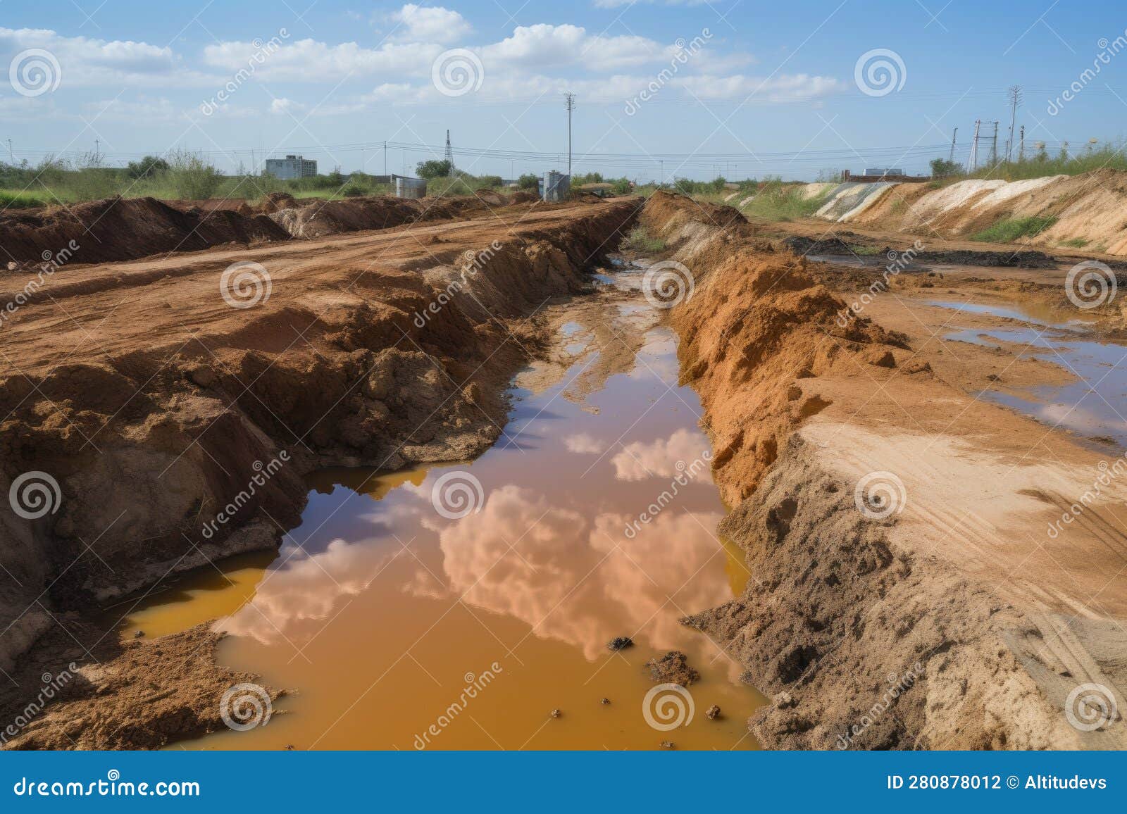 Toxins Leaching Into The Soil And Groundwater From Chemical Dump Site ...