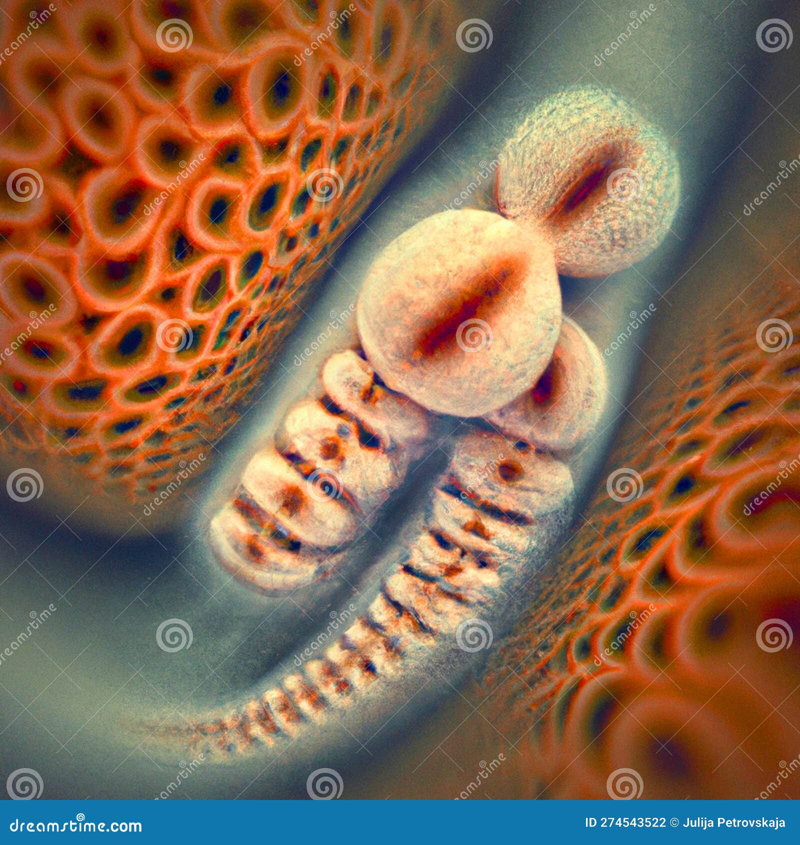 Toxocara Canis Second Stage Larvae Hatch from Eggs Stock Illustration ...