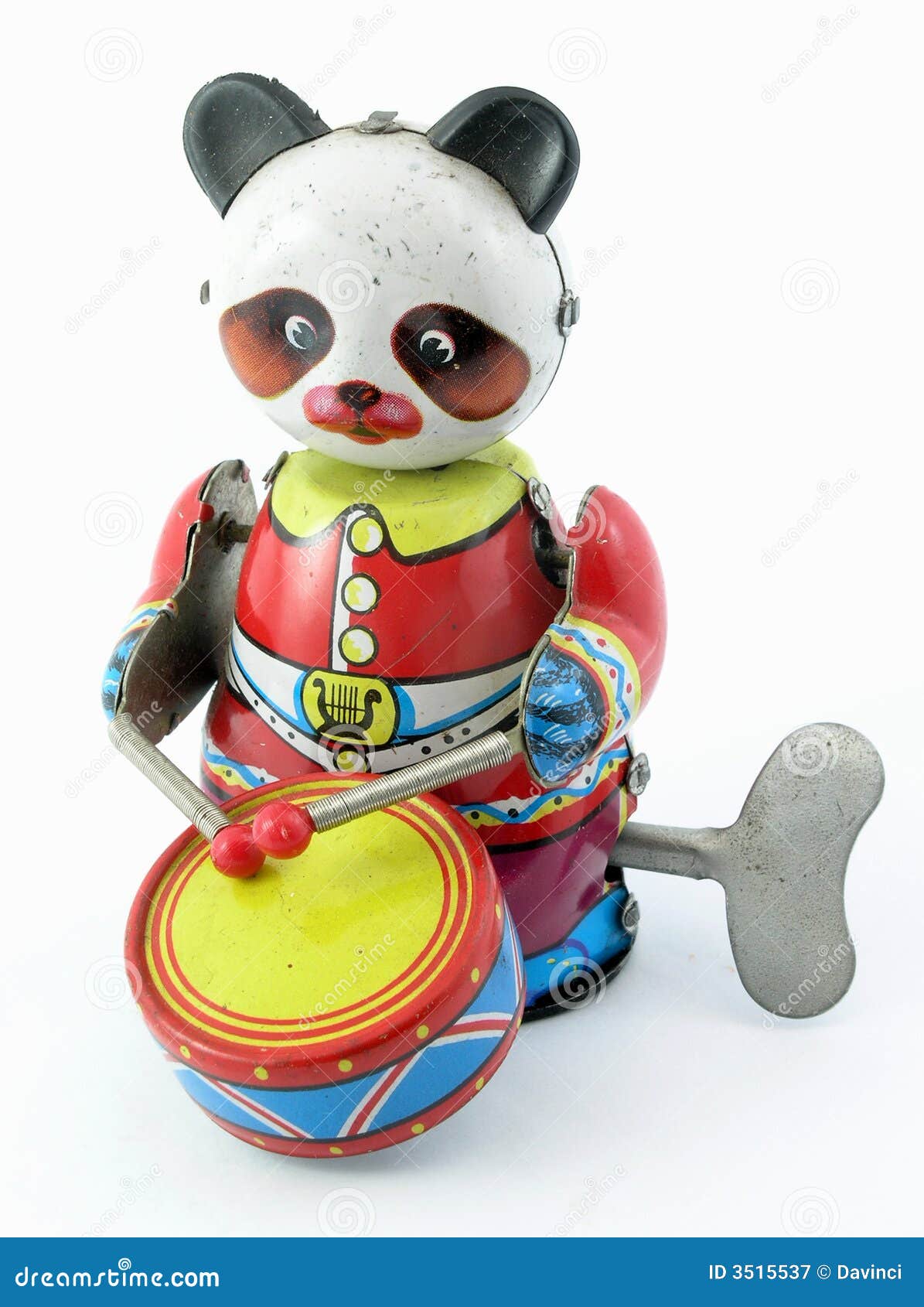 Toy stock image. Image of play, clockwork, panda, drummer - 3515537