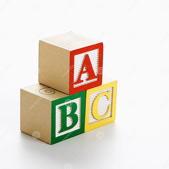 Toy ABC blocks. stock photo. Image of block, building - 4412748