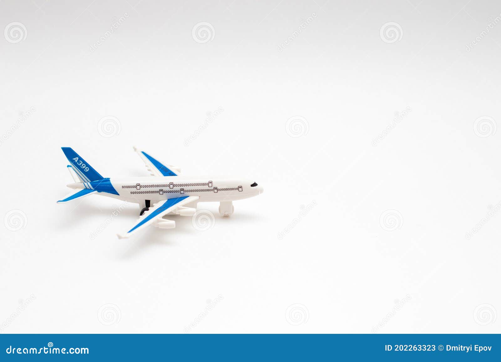 Toy Airplane Model on White Background Stock Image - Image of concept ...