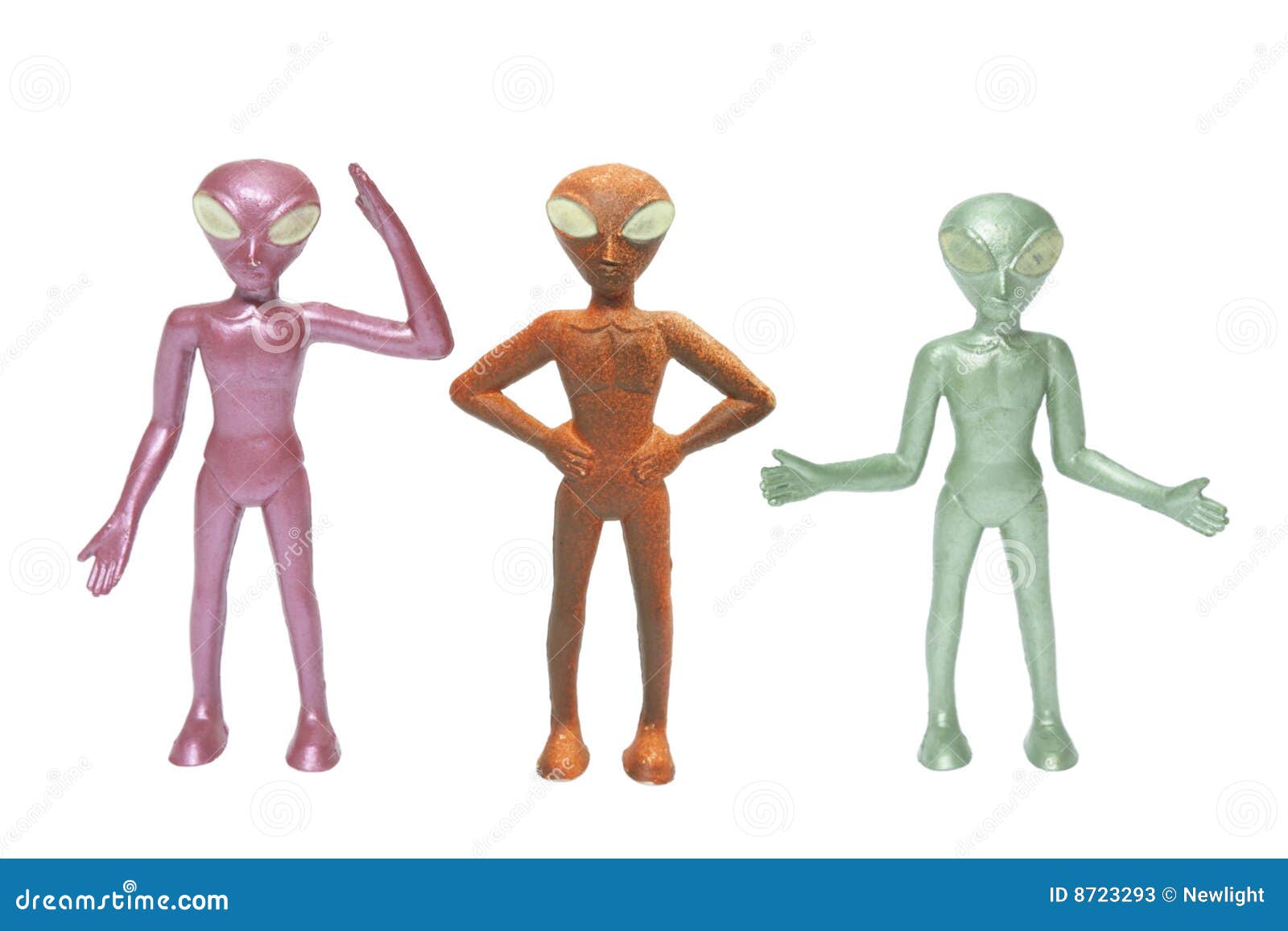 Toy Alien Figures stock image. Image of still, space, shot - 8723293