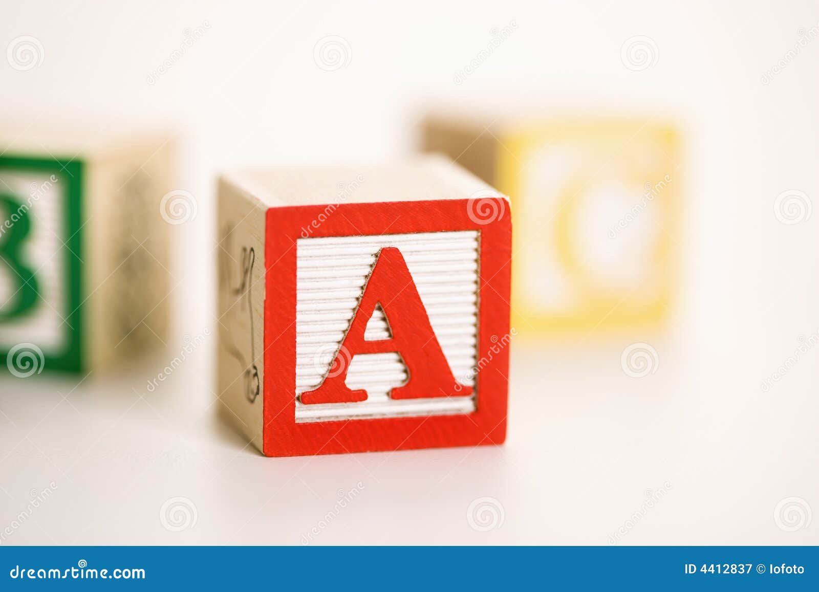 Toy alphabet blocks. stock image. Image of learning, language - 4412837