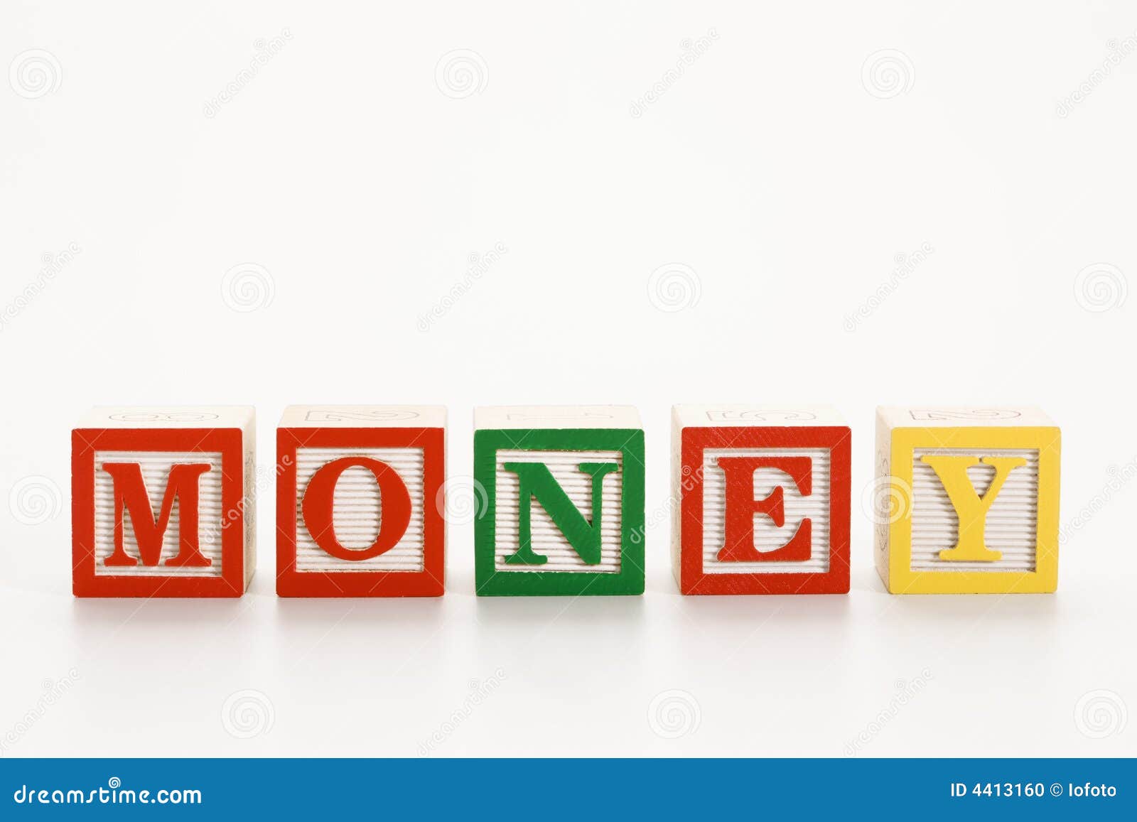Toy alphabet blocks. stock photo. Image of money, photograph - 4413160