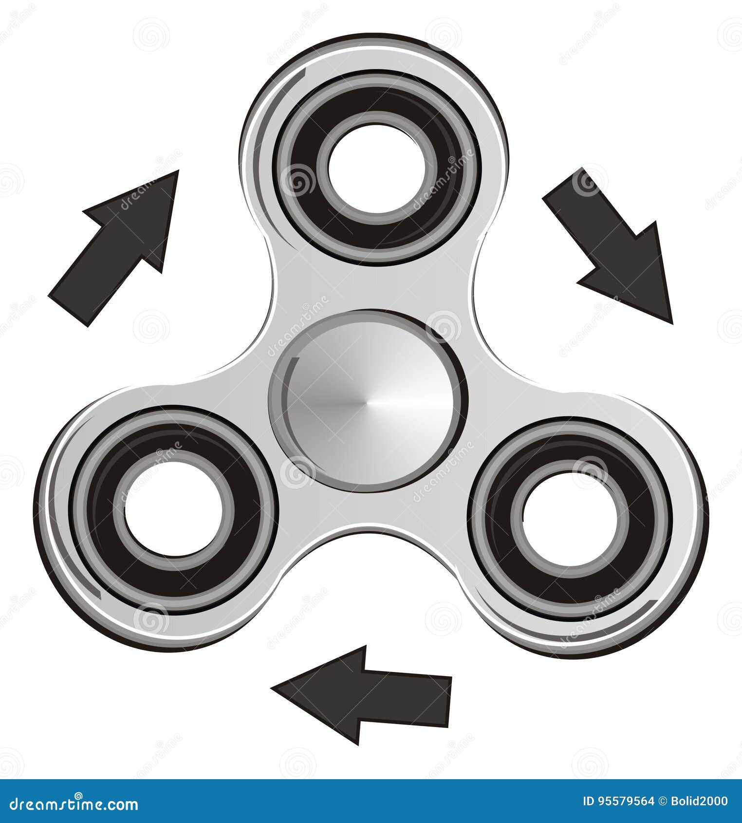 Toy with arrows stock illustration. Illustration of iron - 95579564