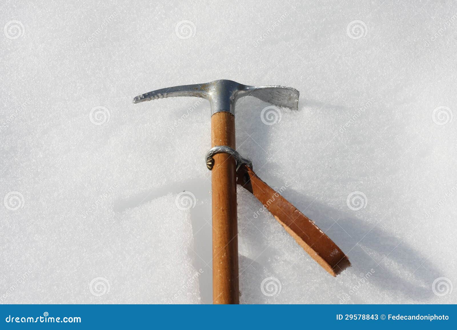 Toy Axe in the Cold Snow in the Mountain Stock Image - Image of toys ...
