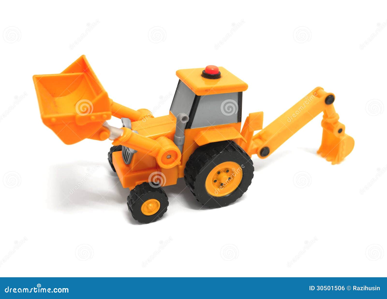 Toy backhoe stock photo. Image of excavate, earth, equipment - 30501506