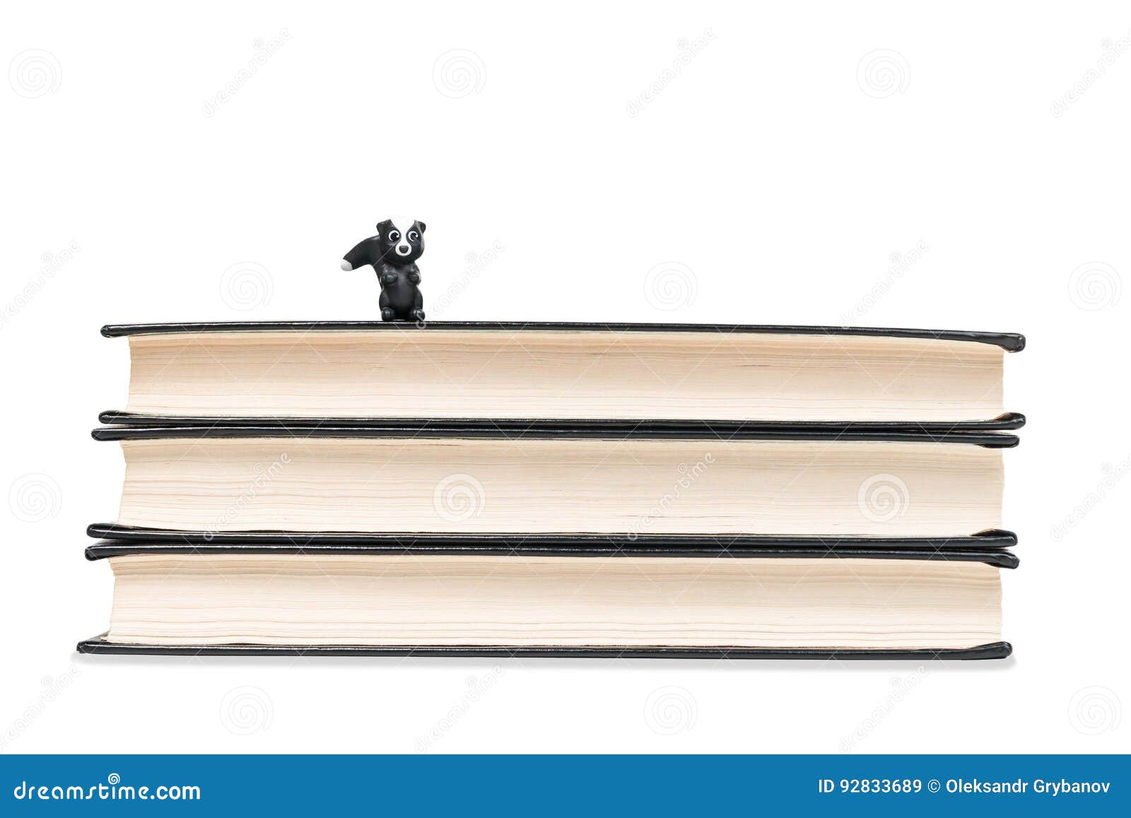 Toy badger on books stock image. Image of encyclopedia - 92833689