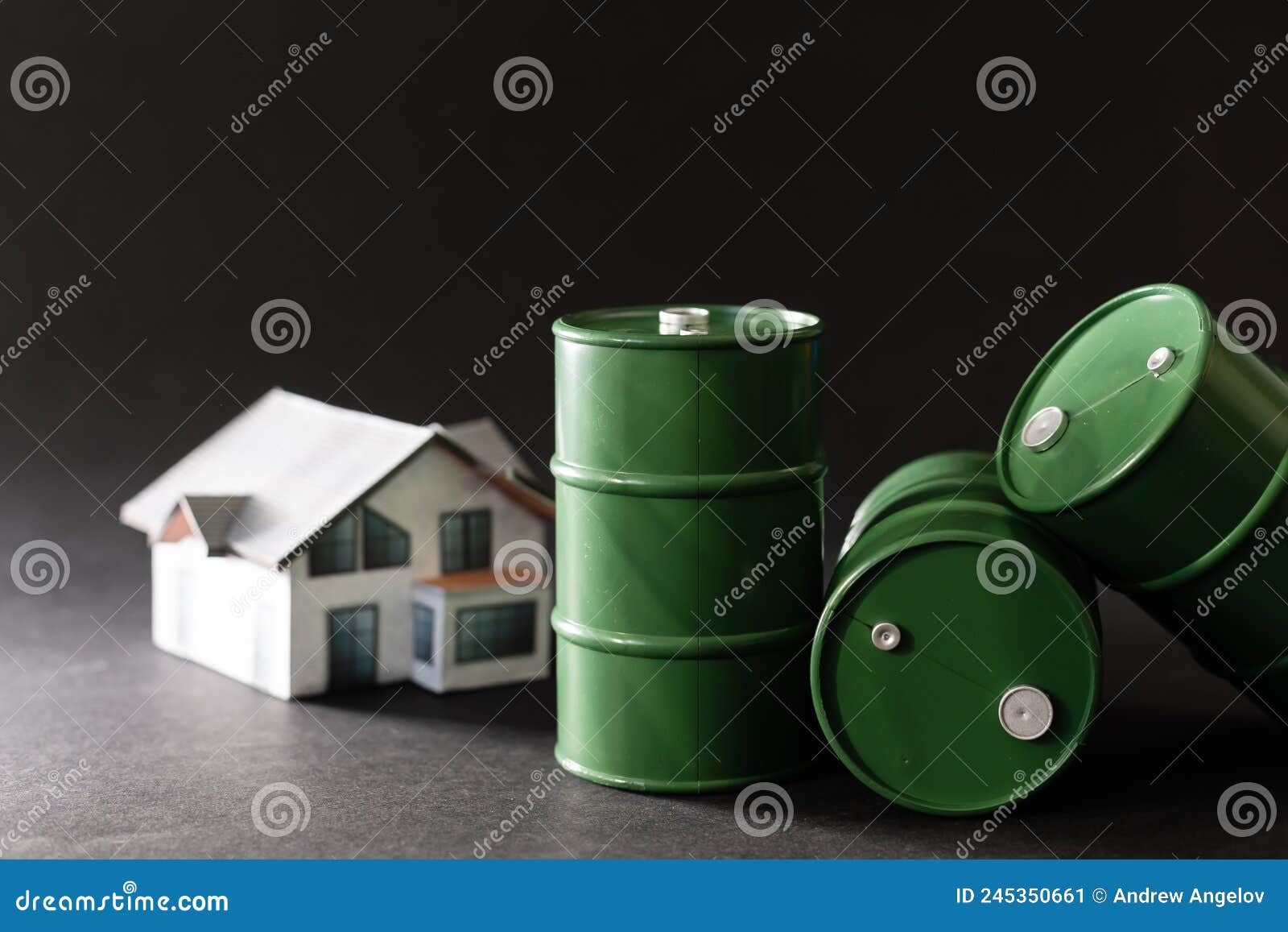 Toy Barrels and House Mockup Stock Image - Image of preparation, season ...